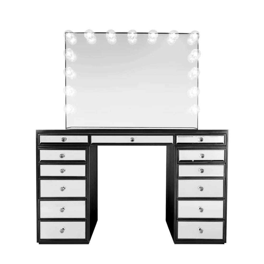 Impressions Vanity SlayStation Plus 2.0 Hollywood Glow Pro Vanity Table ...