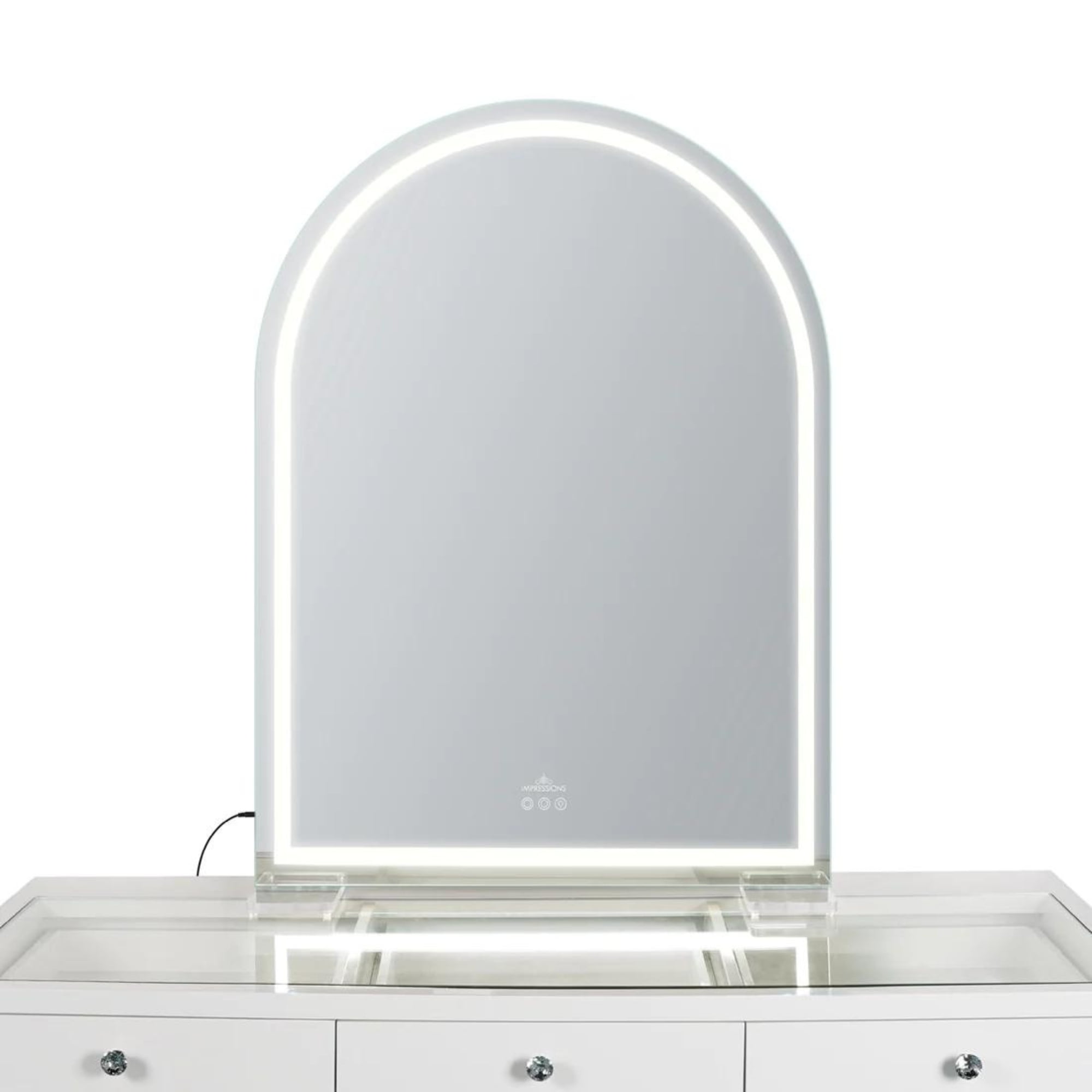 Impressions Vanity Stage Lite Arch XL Vanity Mirror with Lights and ...