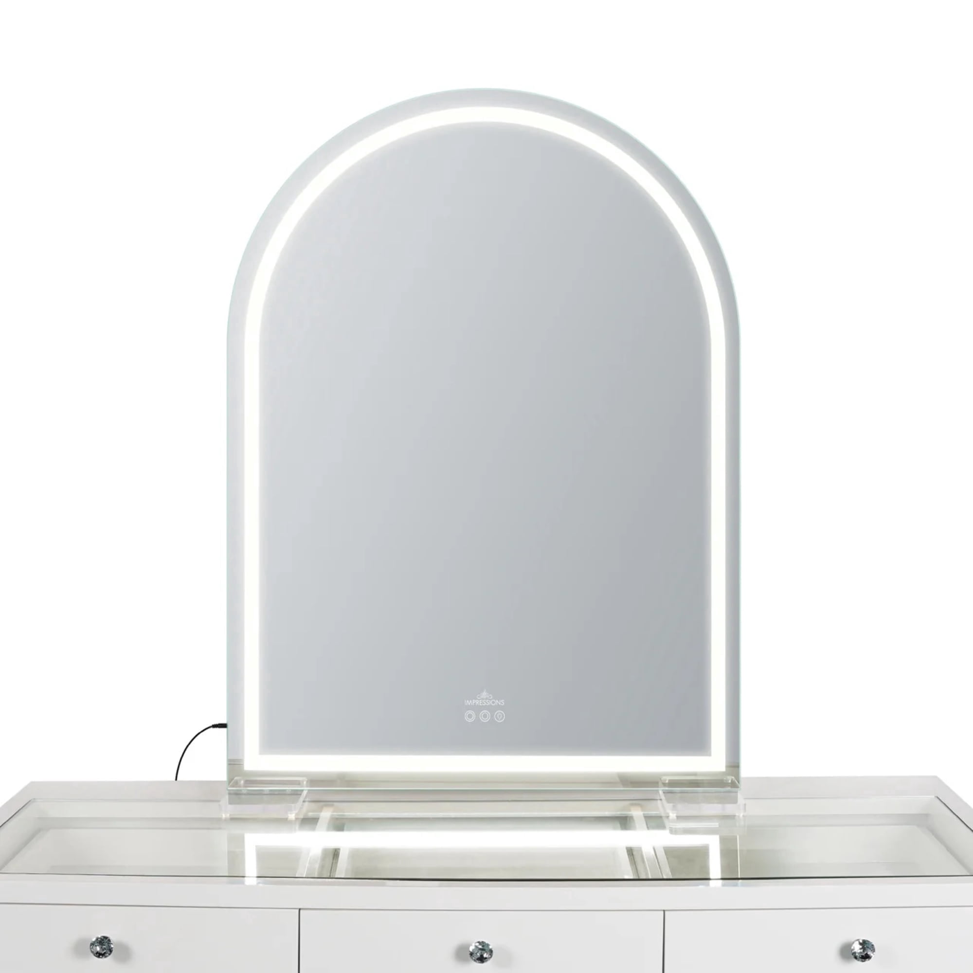 Impressions Vanity Stage Lite Arch XL LED Vanity Mirror with Integrated ...