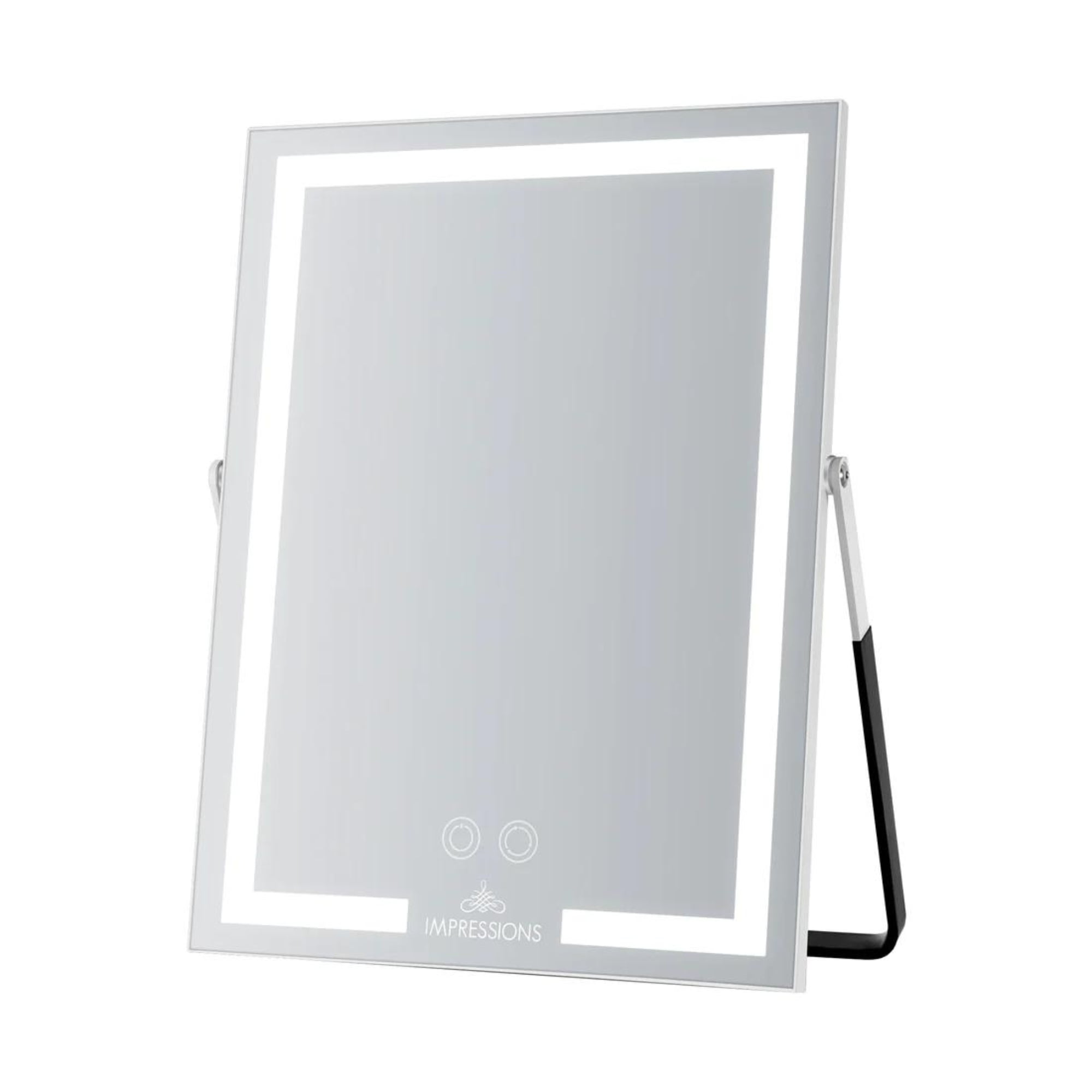 Impressions Vanity The Muse Tri Tone LED Easel Makeup Mirror for Desk ...