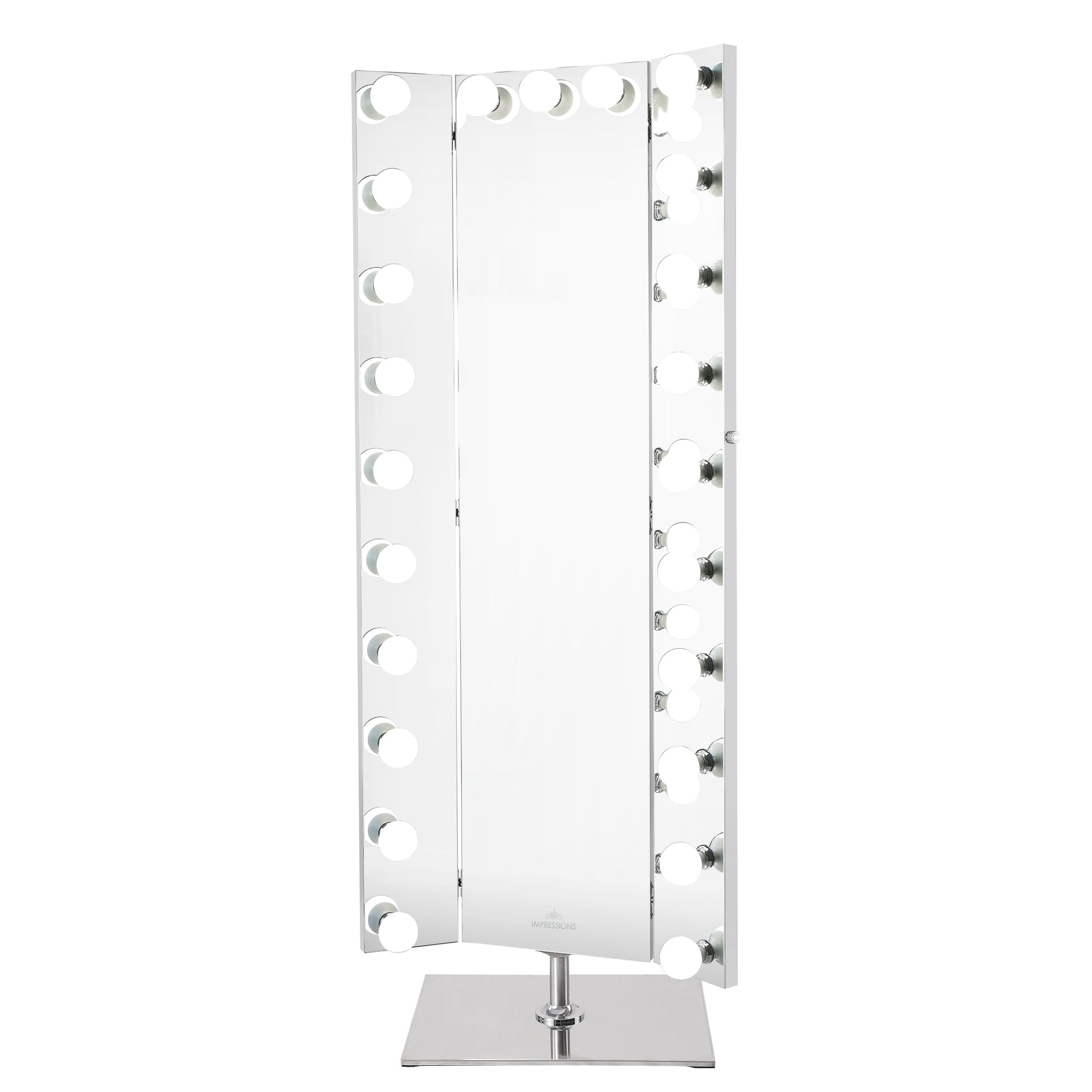 Impressions Vanity Trifecta LED Lighted Full Length Makeup Mirror, 180 ...