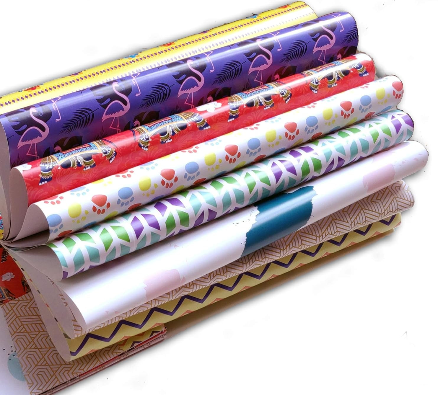 ImpressiveWorks Gift Wrapping Paper with 8 Different DesignsWrapping ...