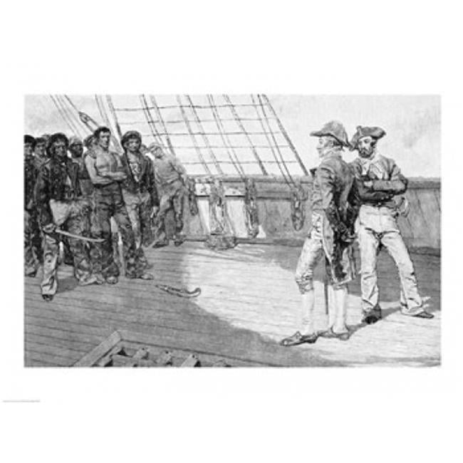 Impressment of American Seamen Poster Print by Howard Pyle - 24 x 18 in ...