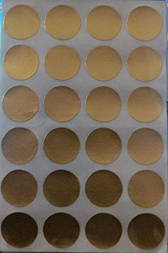 Imprint Stickers 18 MM Dia Pack of 280 Golden - Walmart.com