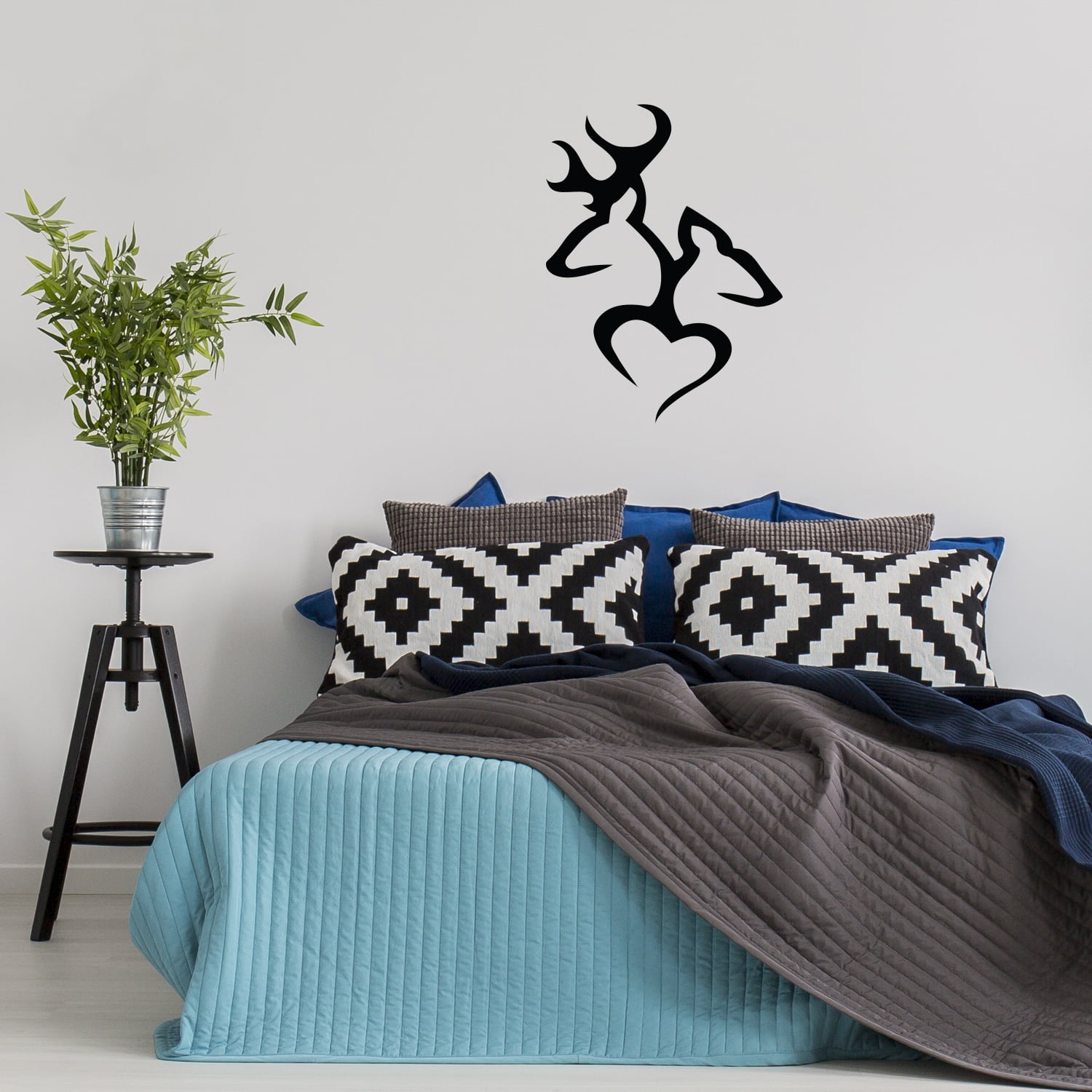 Imprinted Designs Deer and Buck Silhouette Vinyl Wall Decal Sticker Art ...
