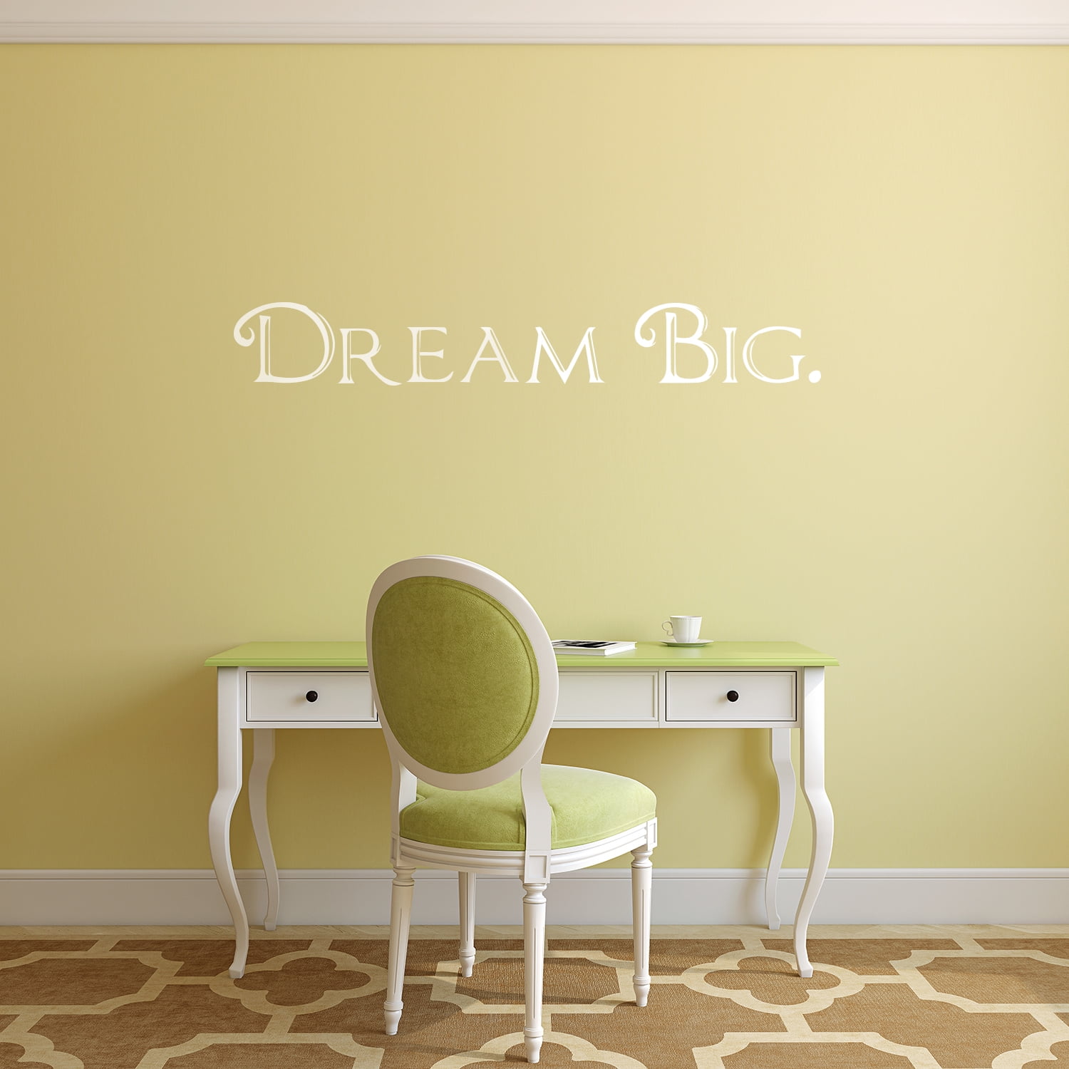 Imprinted Designs Dream Big Words Above Bed Vinyl Wall Decal Sticker ...