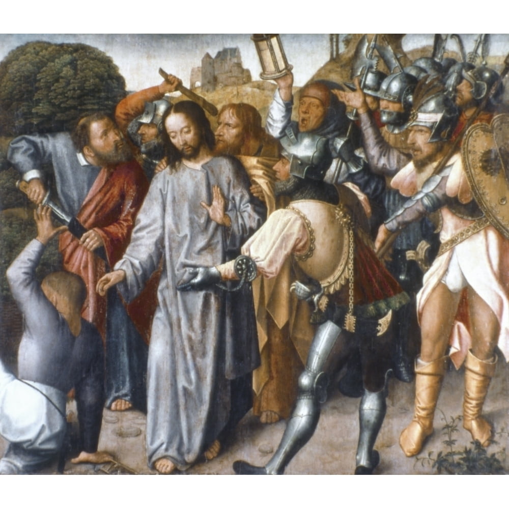 Imprisonment Of Jesus. Nthe Imprisonment Of Jesus. Predella From An ...