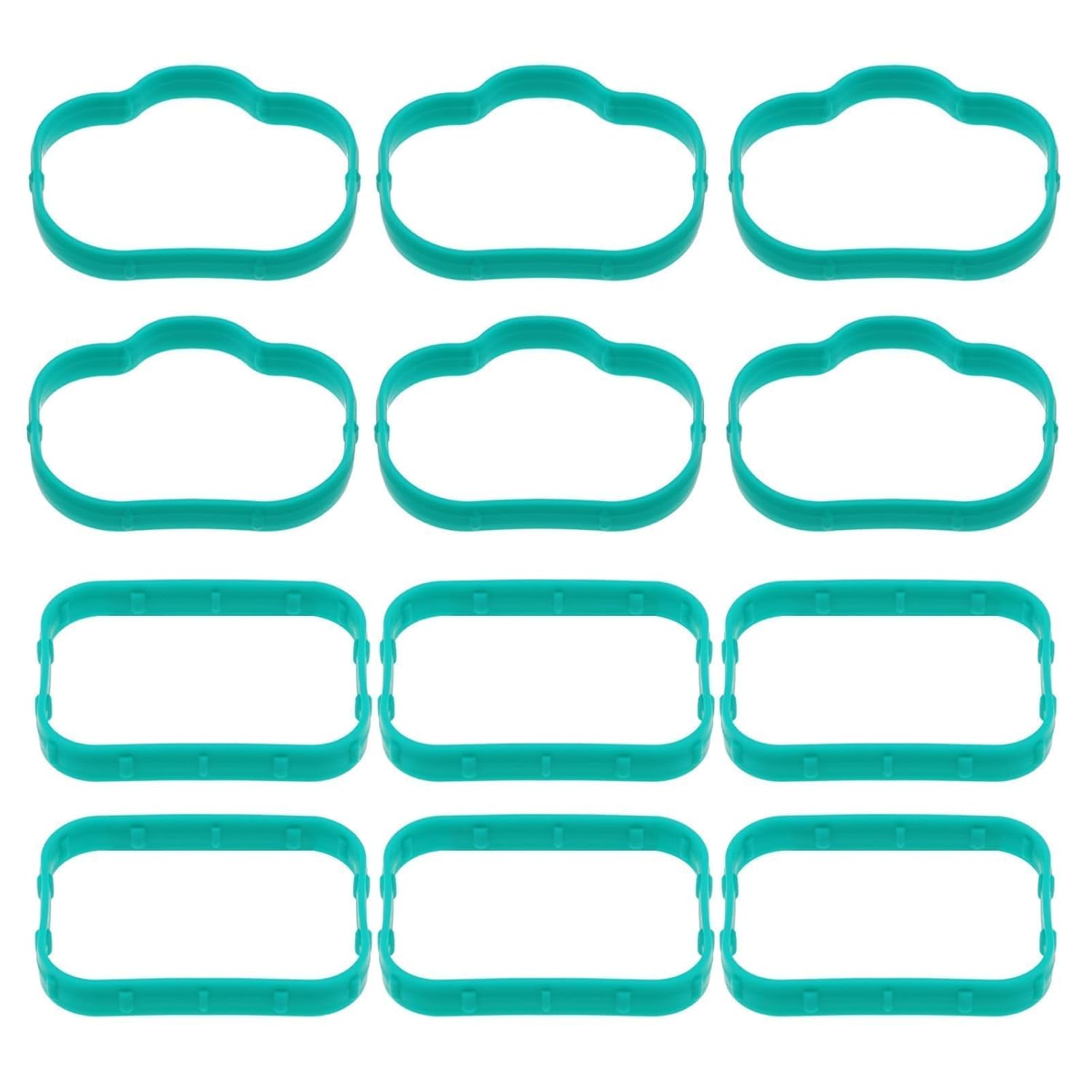 Improved Silicone Rubber Intake Manifold Gaskets Lower & Upper Set ...