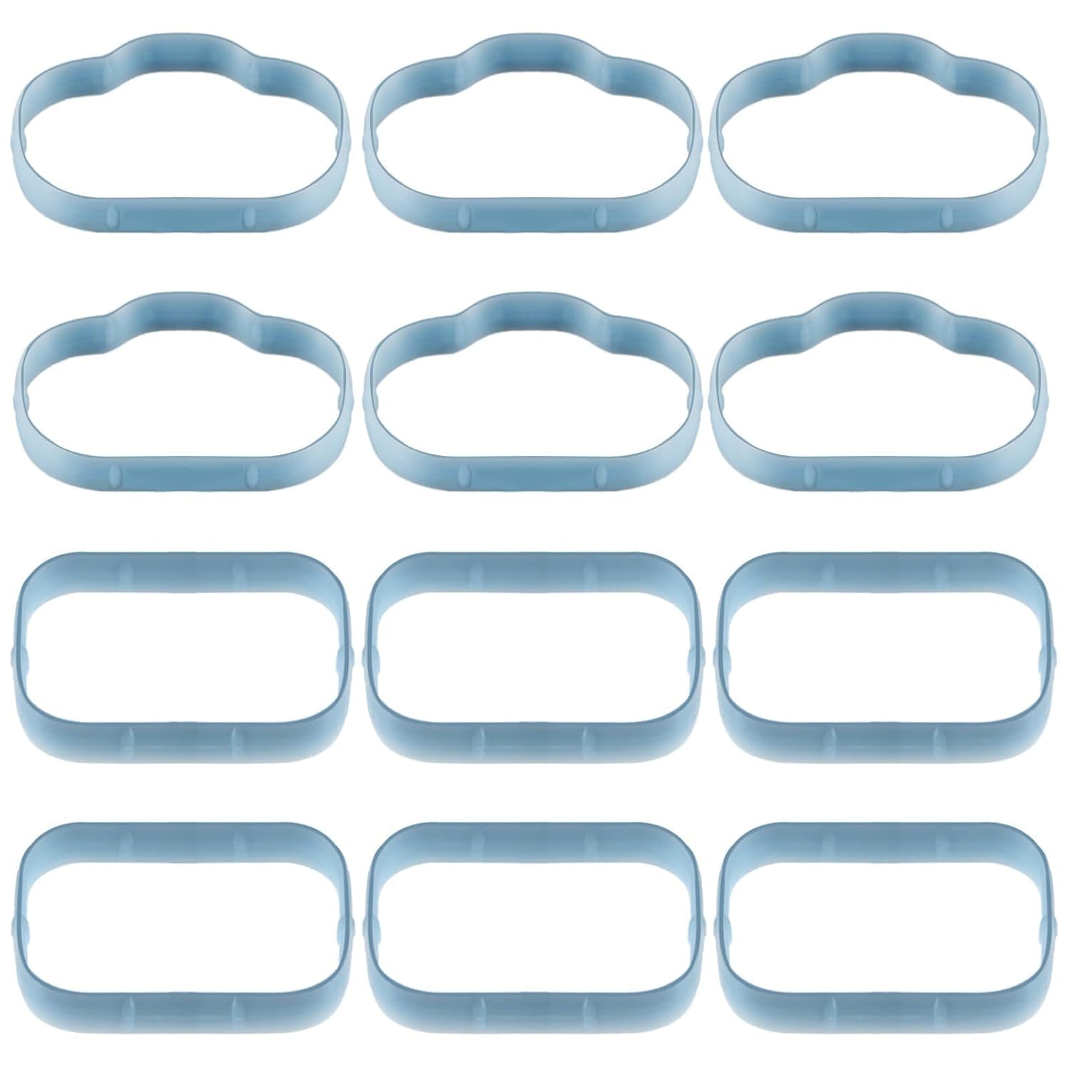 Improved Silicone Rubber Intake Manifold Gaskets Lower & Upper Set ...