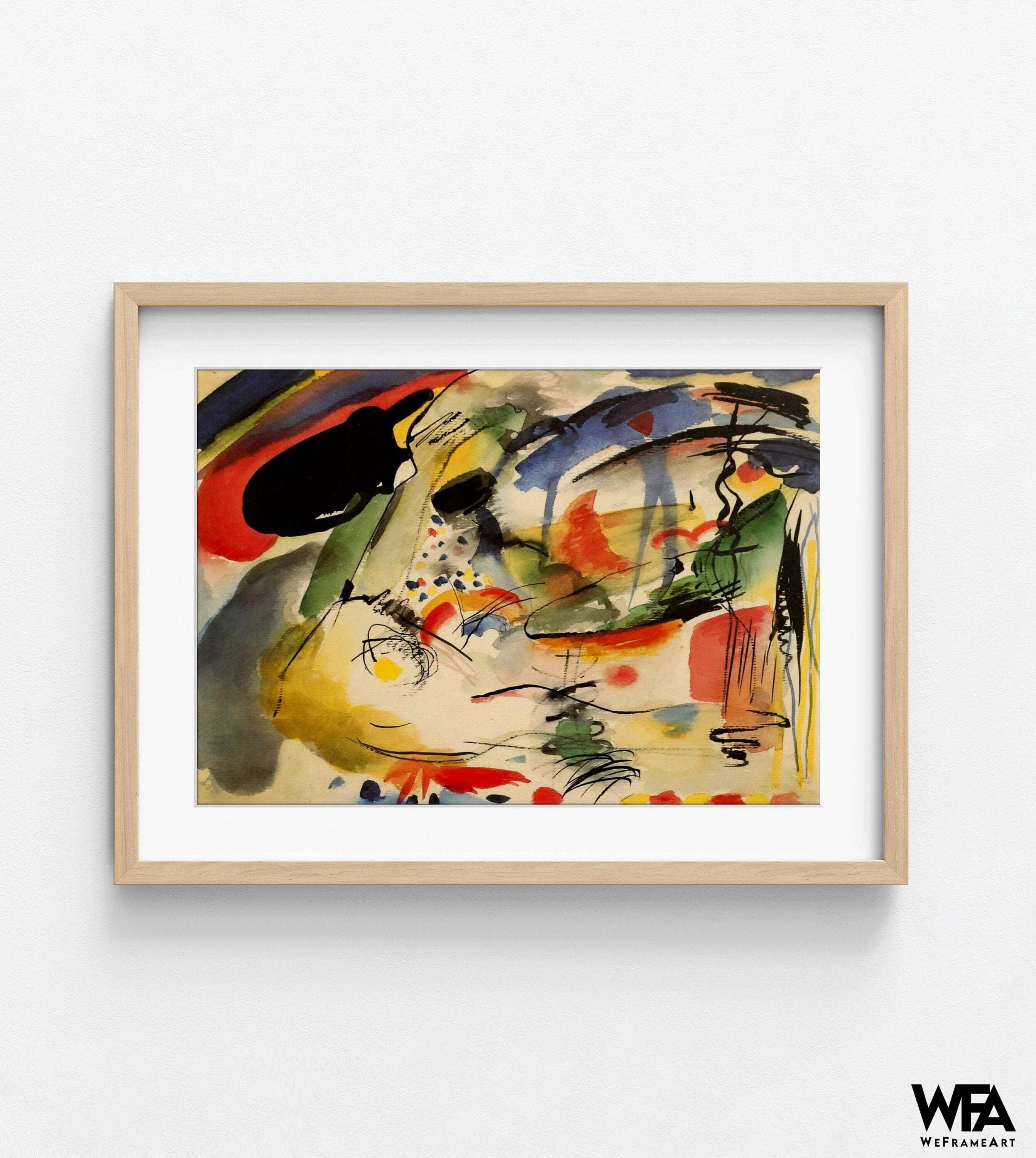 Improvisation by Wassily Kandinsky Painting Print, Framed Dreamy Wall ...