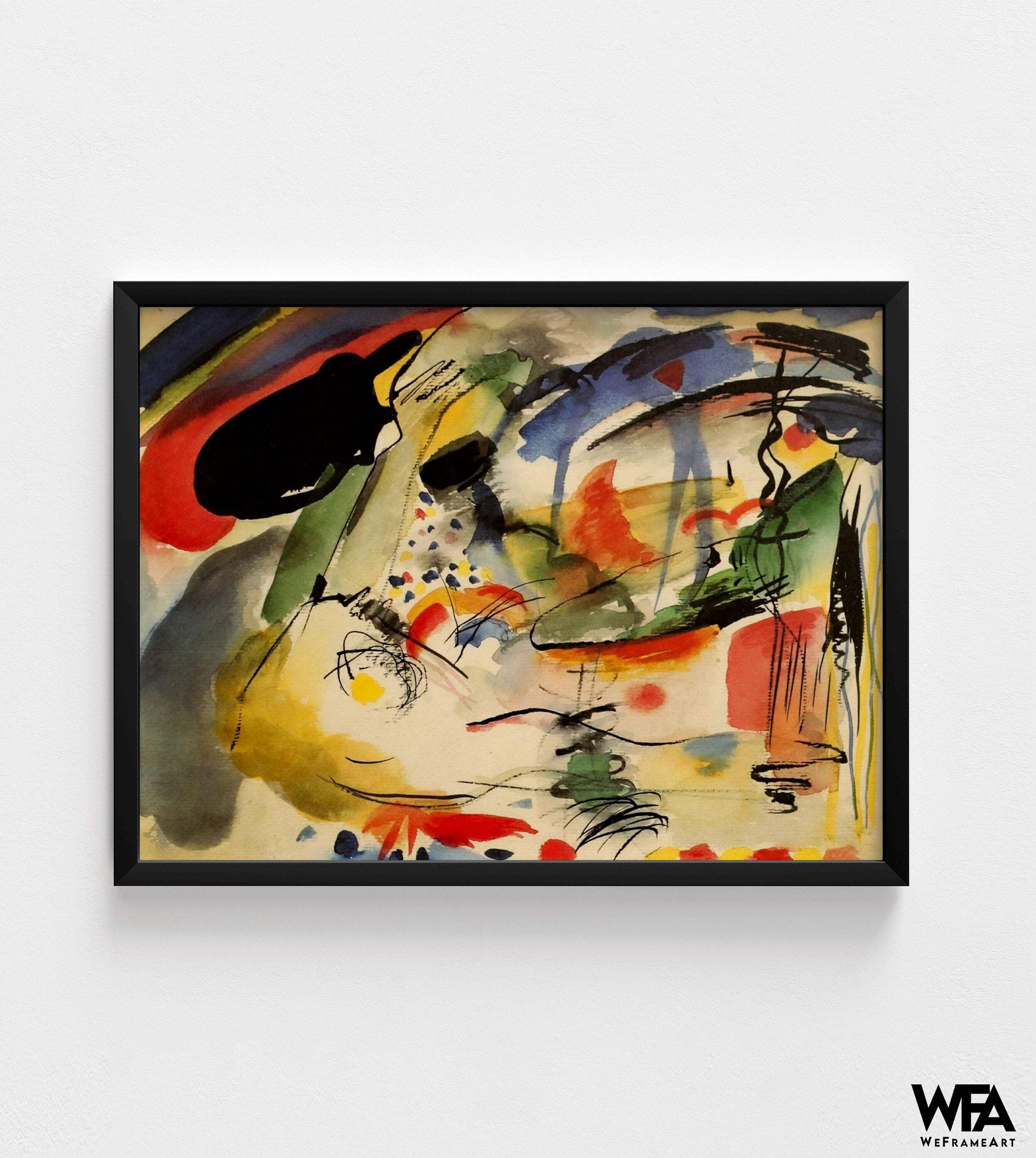 Improvisation by Wassily Kandinsky Painting Print, Framed Dreamy Wall ...