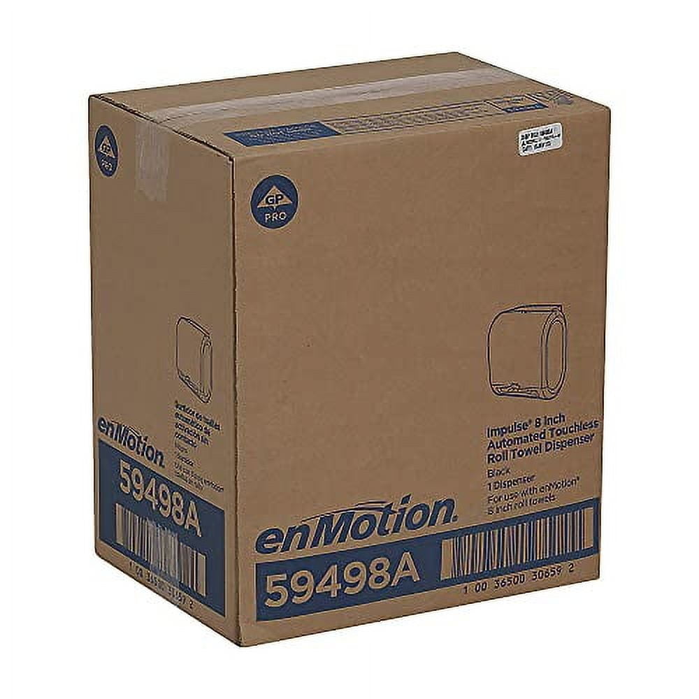 Impulse 8" 1-Roll Automated Touchless Paper Towel Dispenser Black ...