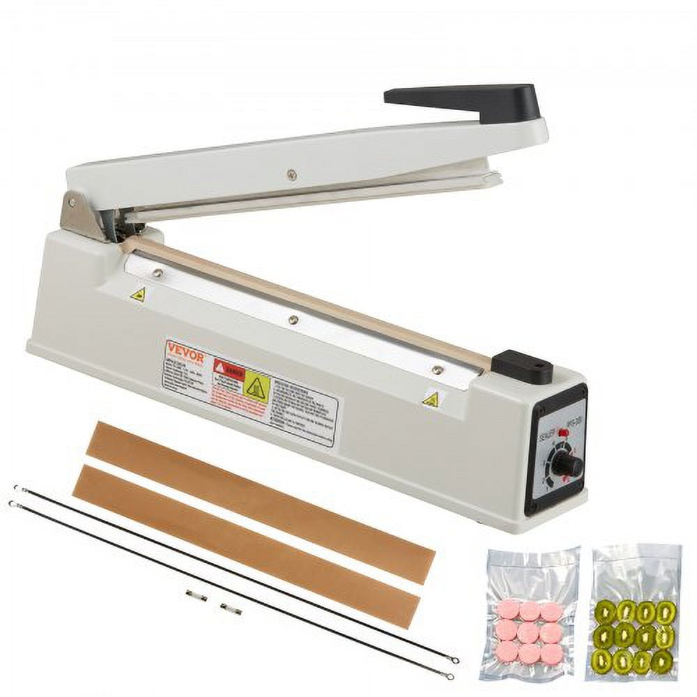 Impulse Sealer 12 inch, Manual Heat Sealing Machine with Adjustable ...
