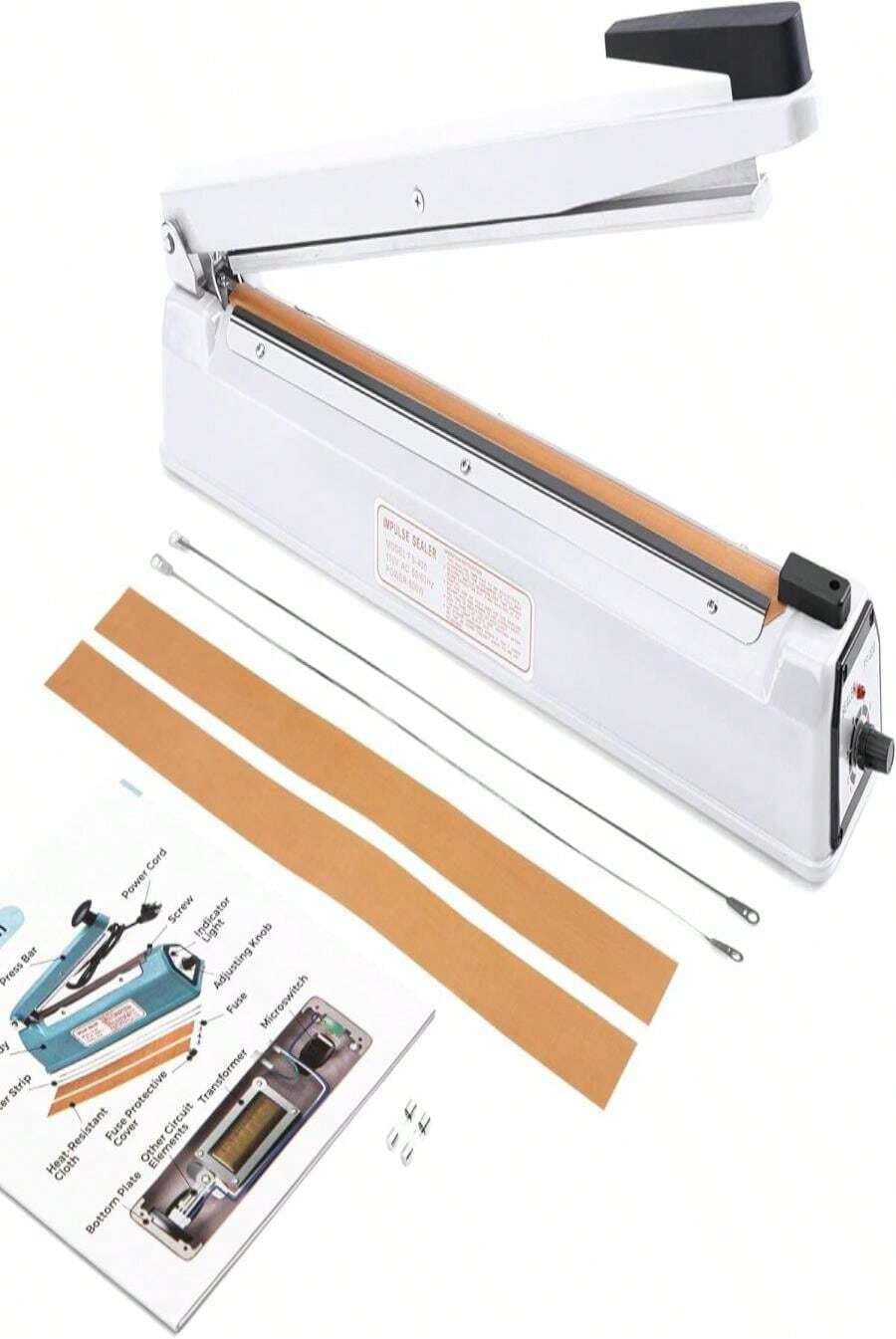 Impulse Sealer 8 Inch, Manual Heat Sealer Machine For Plastic Bags ...
