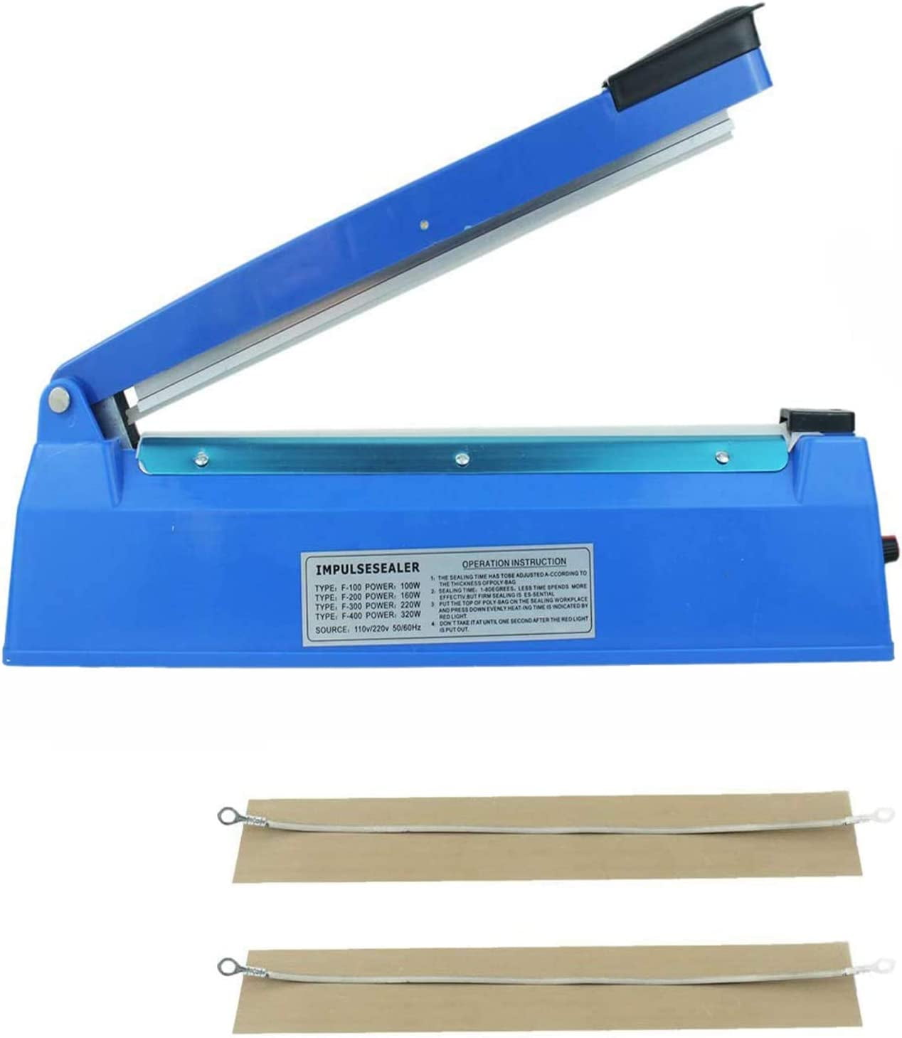 Impulse Sealer Bag Machine 200mm Manual Hand Heat Sealer for Plastic ...