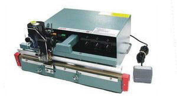 Impulse Sealer & Hot Stamp Imprinter - 14x2 Letters, 8mm x 28mm Seal ...