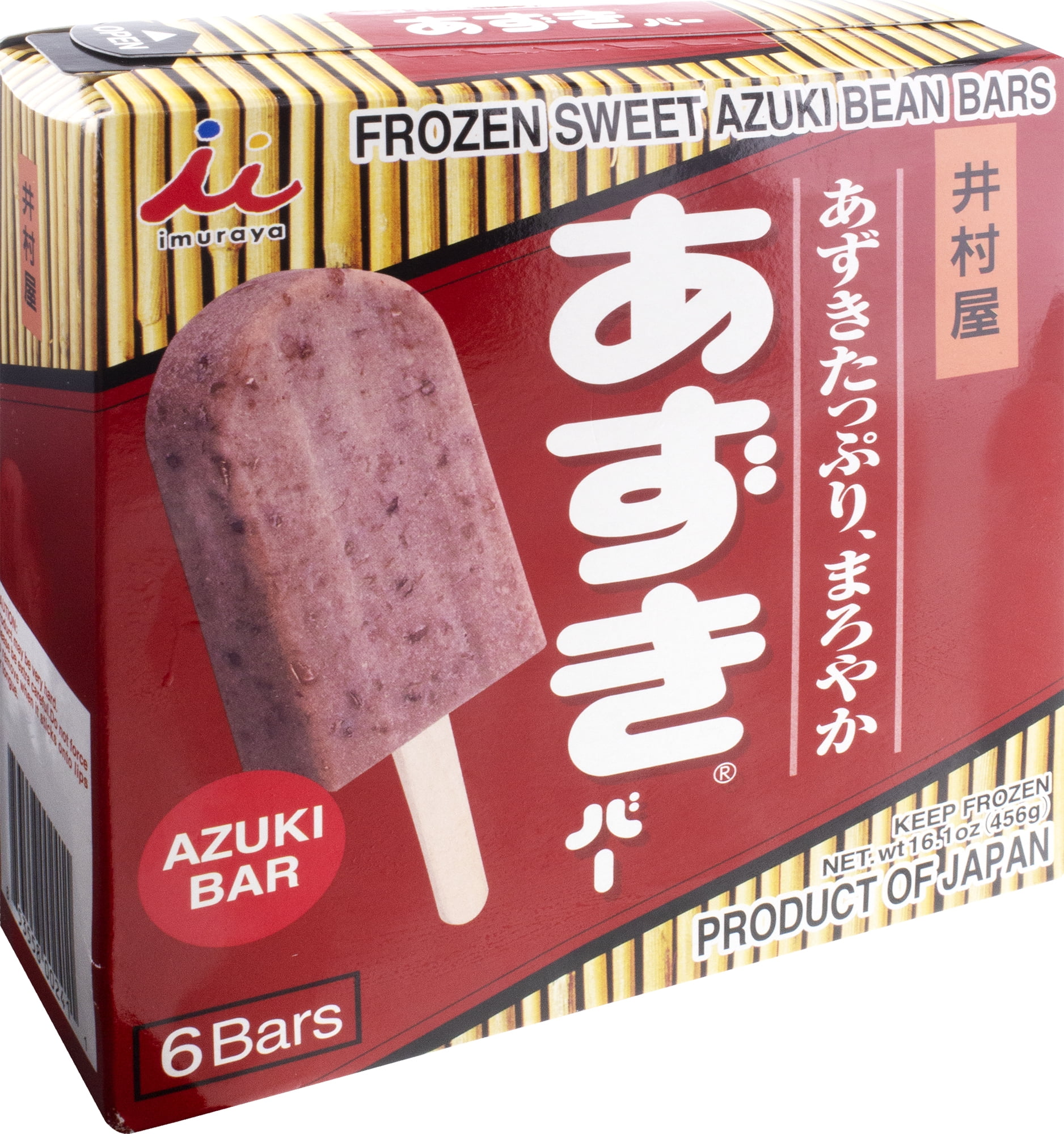Imurayaa Imuraya Ice Bar Azuki 6 Ct - Walmart.com