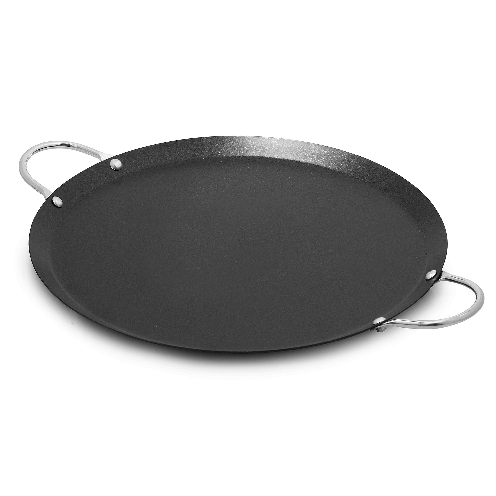 Im Usa 13.5in Carbon Steel Nonstick Round Comal with Metal Handles ...