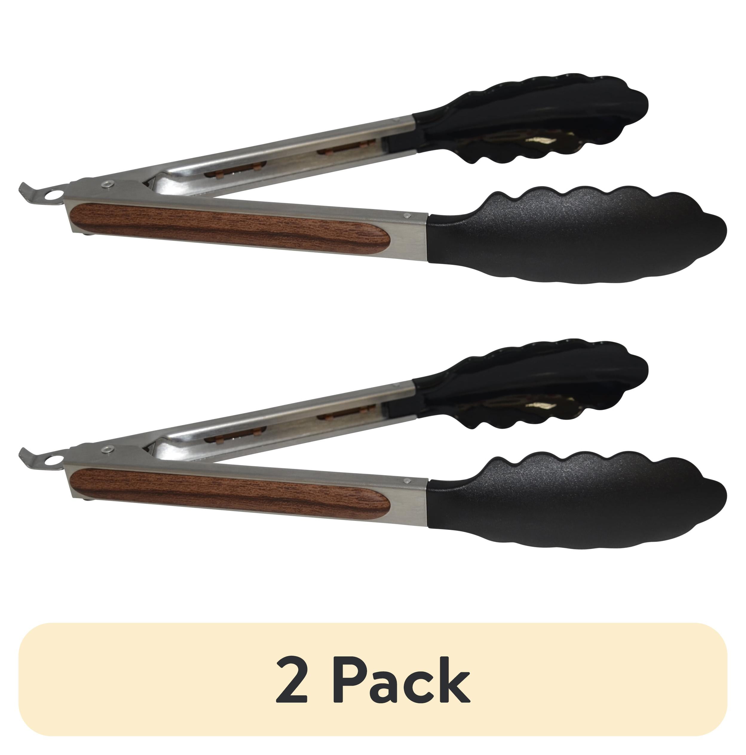 (2 pack) IMUSA 9in Chef WL Stainless Steel Food Tongs with Nylon Tips ...