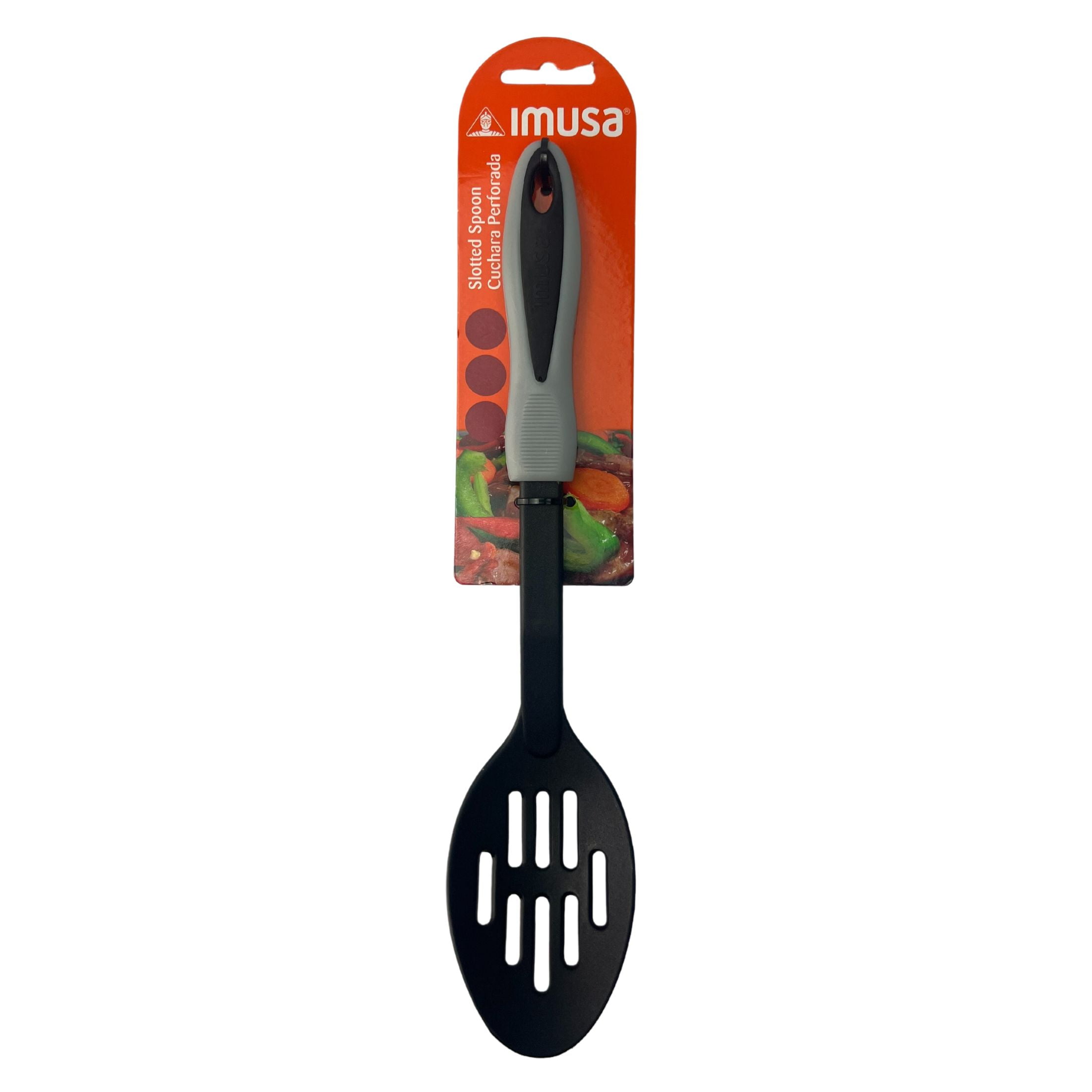 Imusa Nylon Slotted Spoon with Gray Handle - Walmart.com