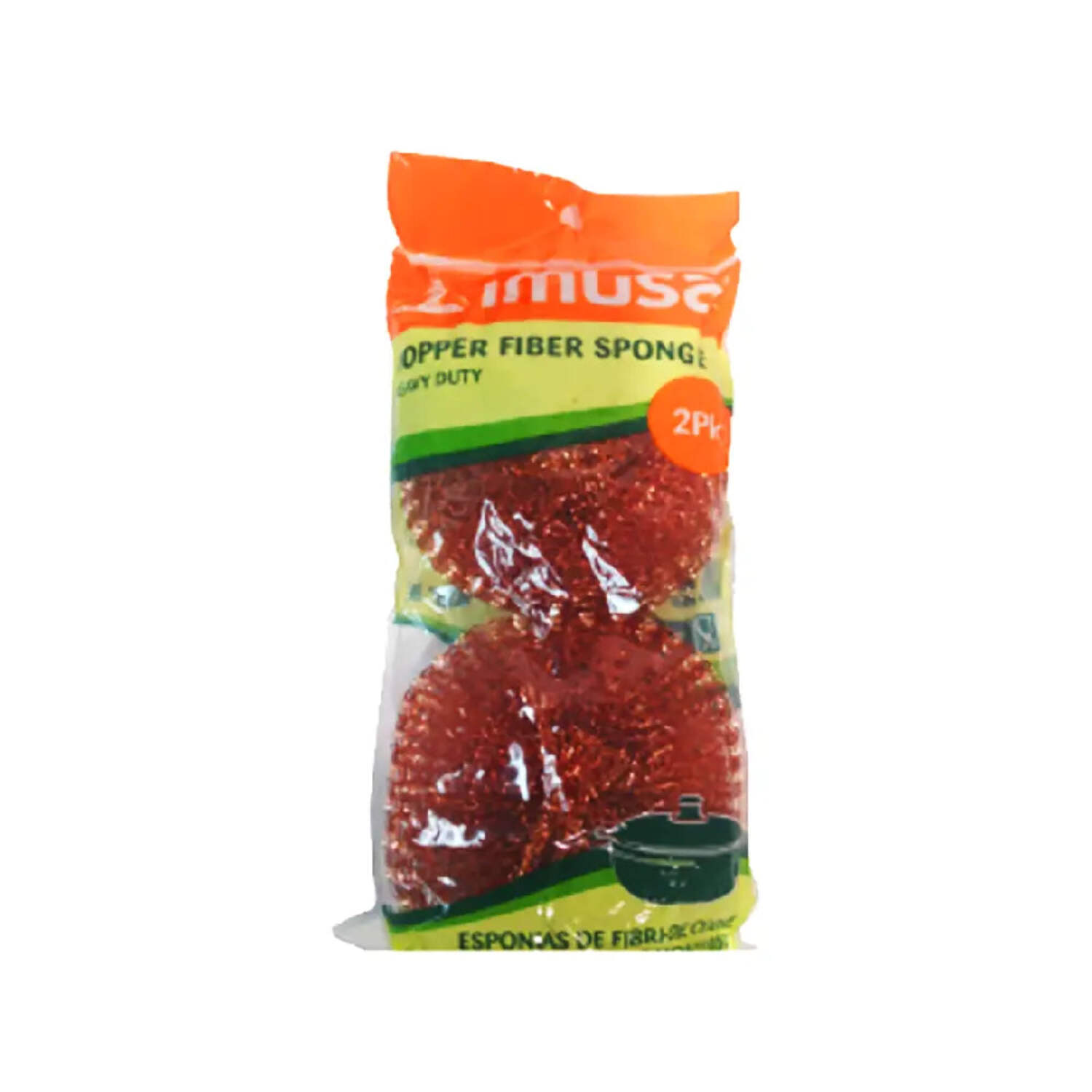 Imusa Scrubber Round Copper 2 pk - Case - 6 Units - Walmart.com