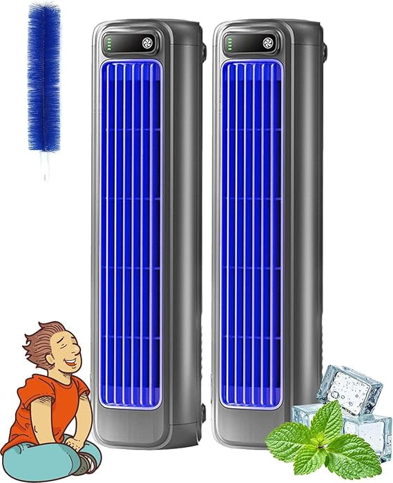 Imwing Cooling Ace, Compact Portable Desktop Tower Fan Quiet 3-Speed ...