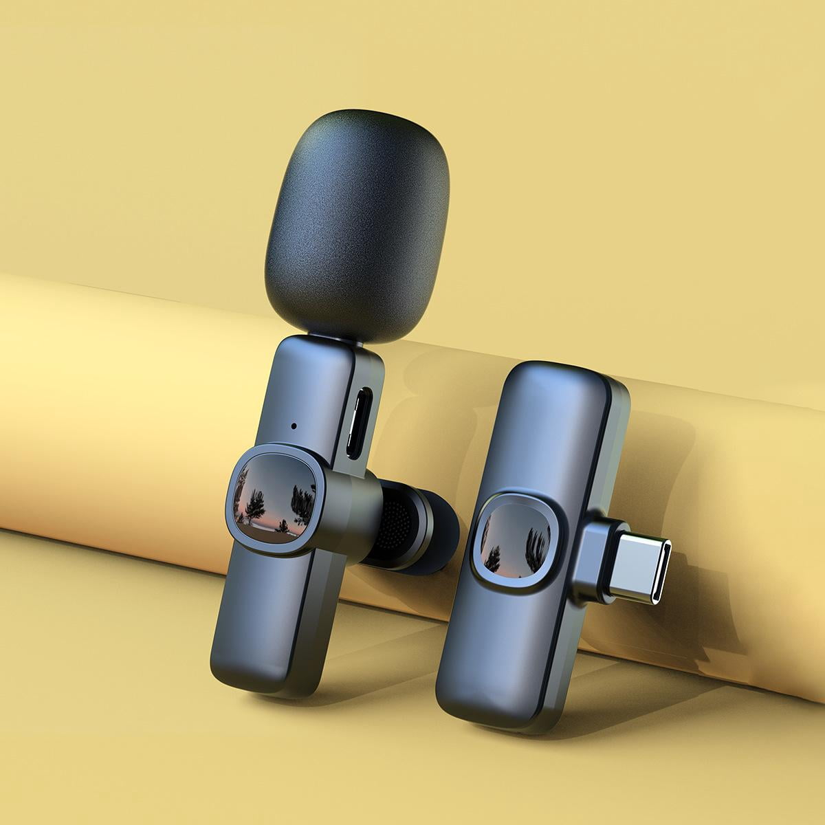 In 2024, the new private mode magnetic round wireless collar microphone ...
