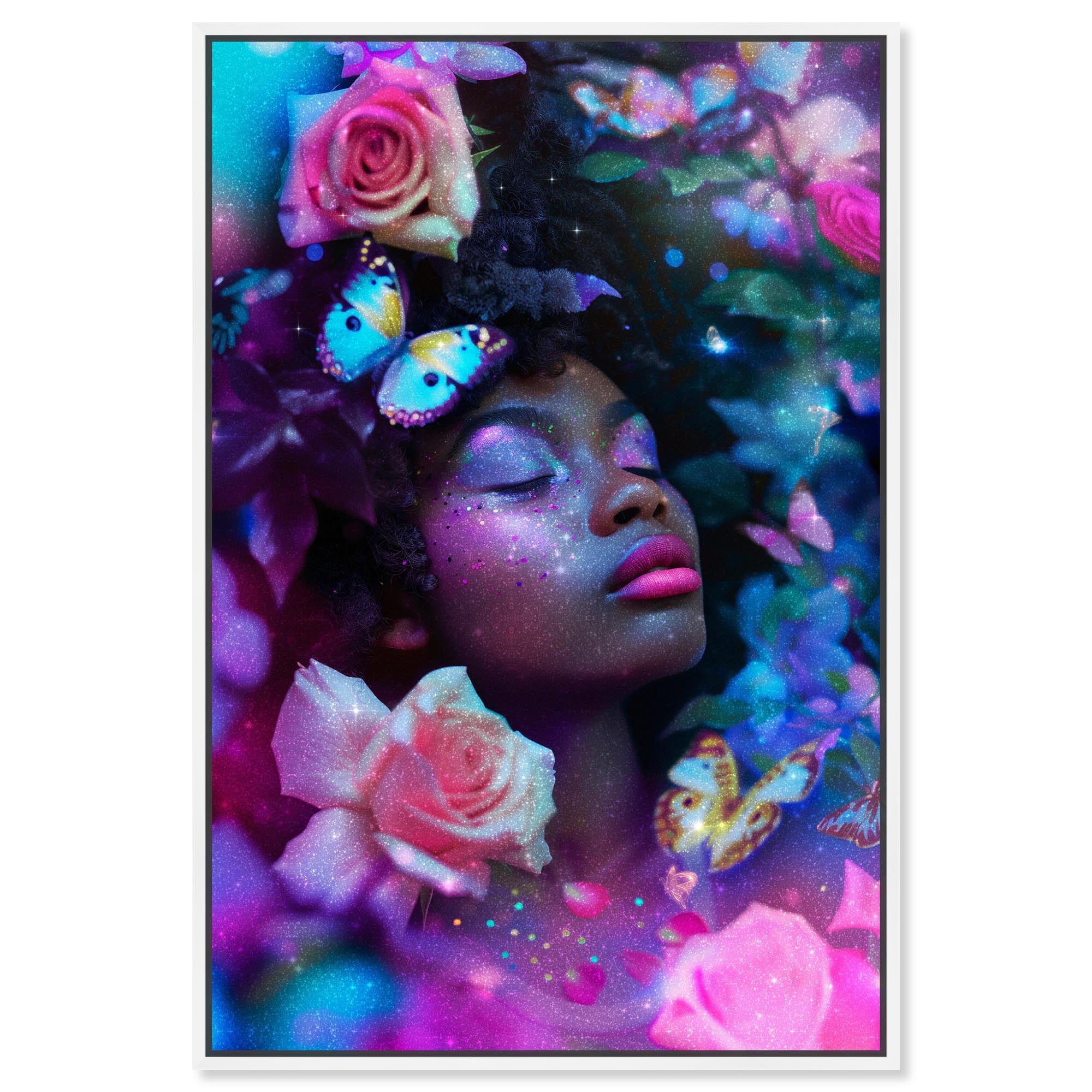 In A Dream World II Canvas Glam Portraits by Art Remedy, White Frame ...