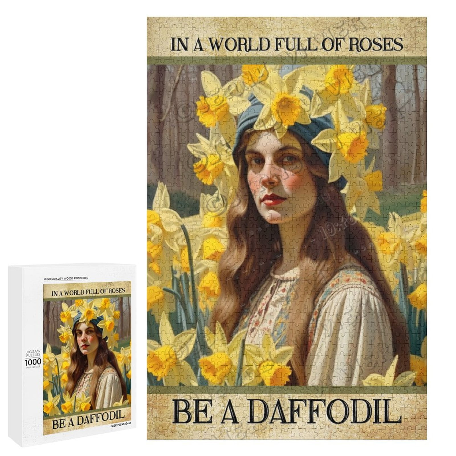 In A World Full Of Roses Be A Daffodil Wooden Wall Decor Home Wall ...