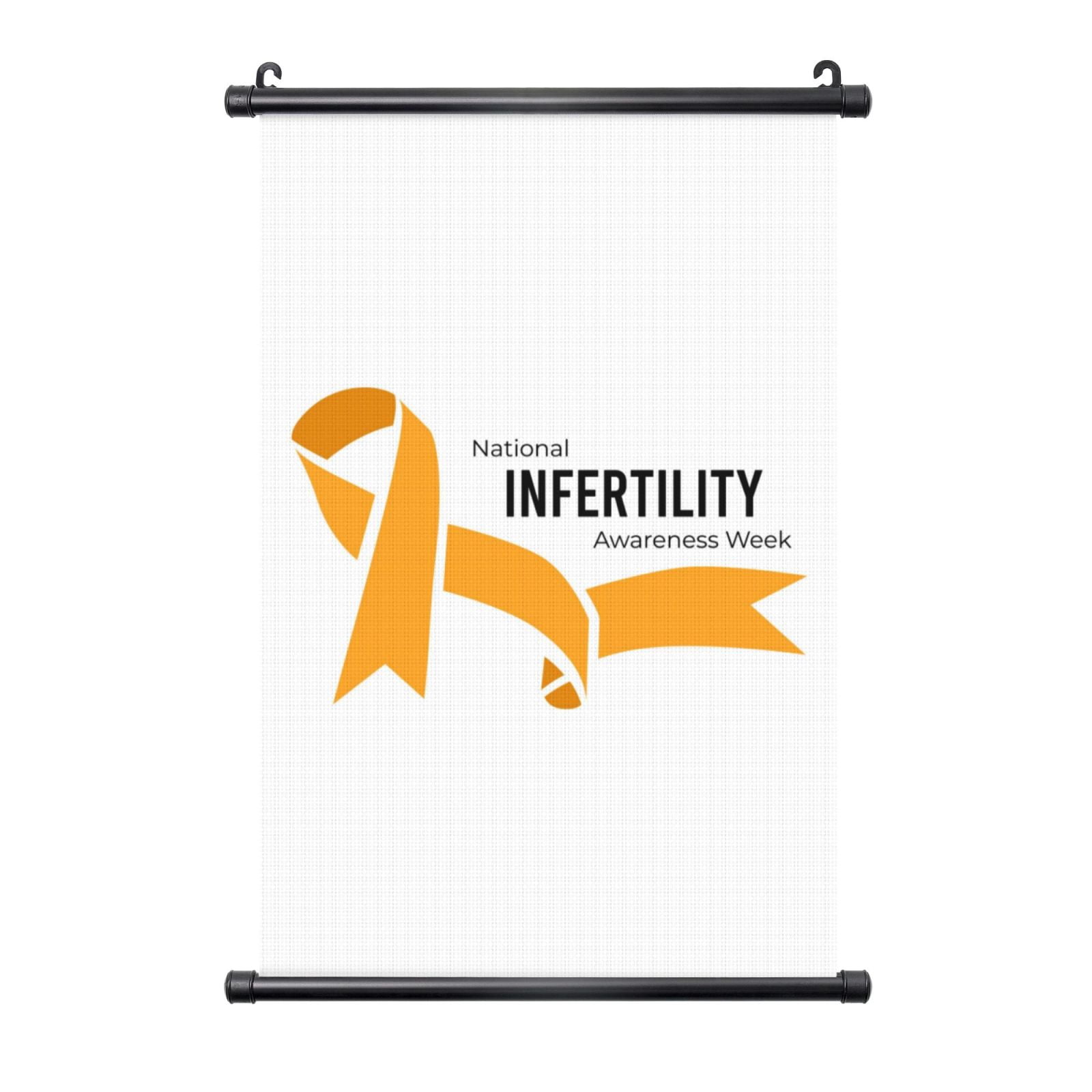 In April We Wear Orange Infertility Awareness Week Poster Wall Art ...