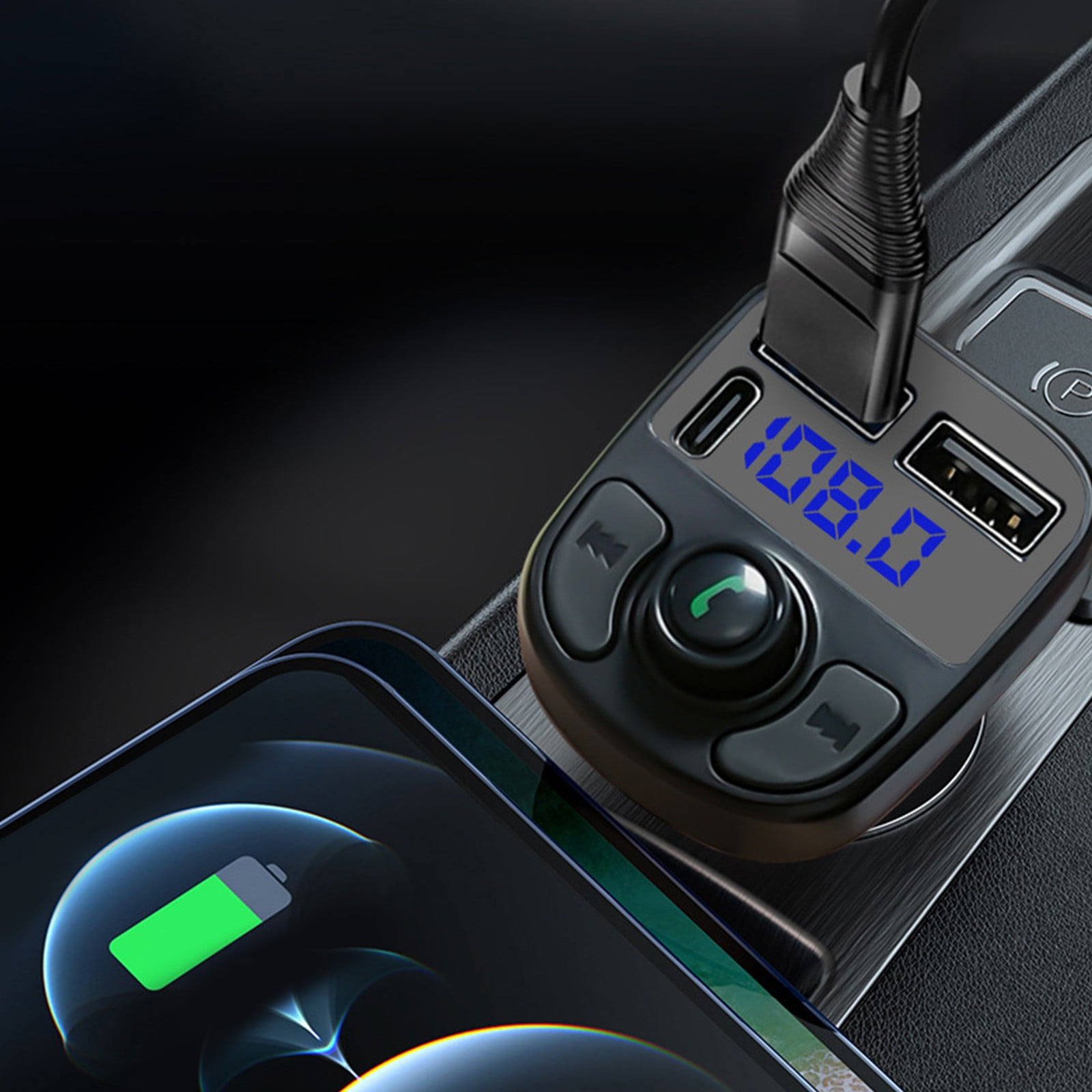 In-Car Bluetooth MP3 Player, USB Truck Charging Interface, Voltage ...