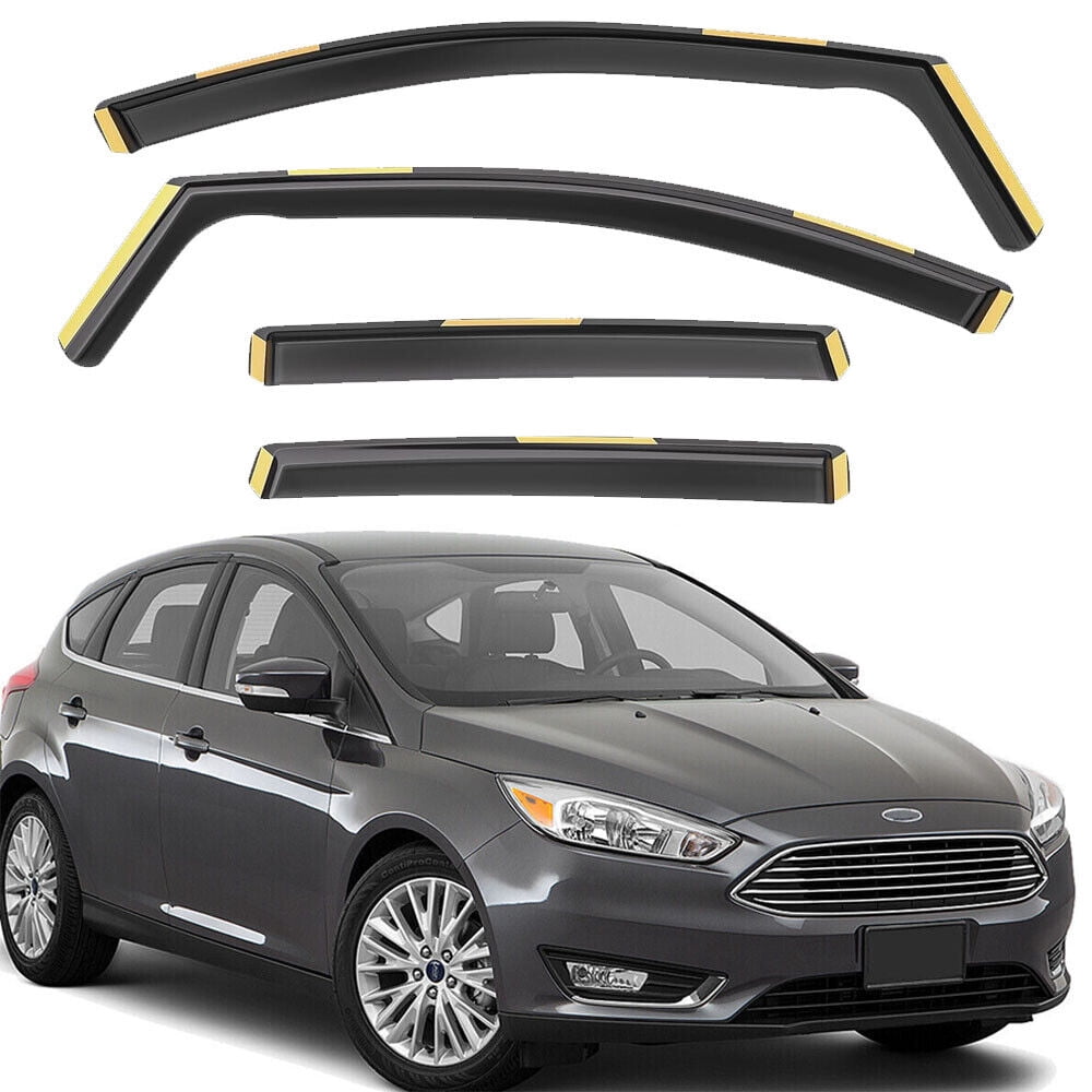 In-Channel Window Visor Vent Shade Rain Guard Deflector For 2012-2018 ...
