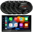 In-Dash Double DIN 6.8" Capacitive Touch Monitor HDMI USB Bluetooth AM ...