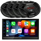 In-Dash Double DIN 6.8" Capacitive Touch Monitor HDMI USB Bluetooth AM ...