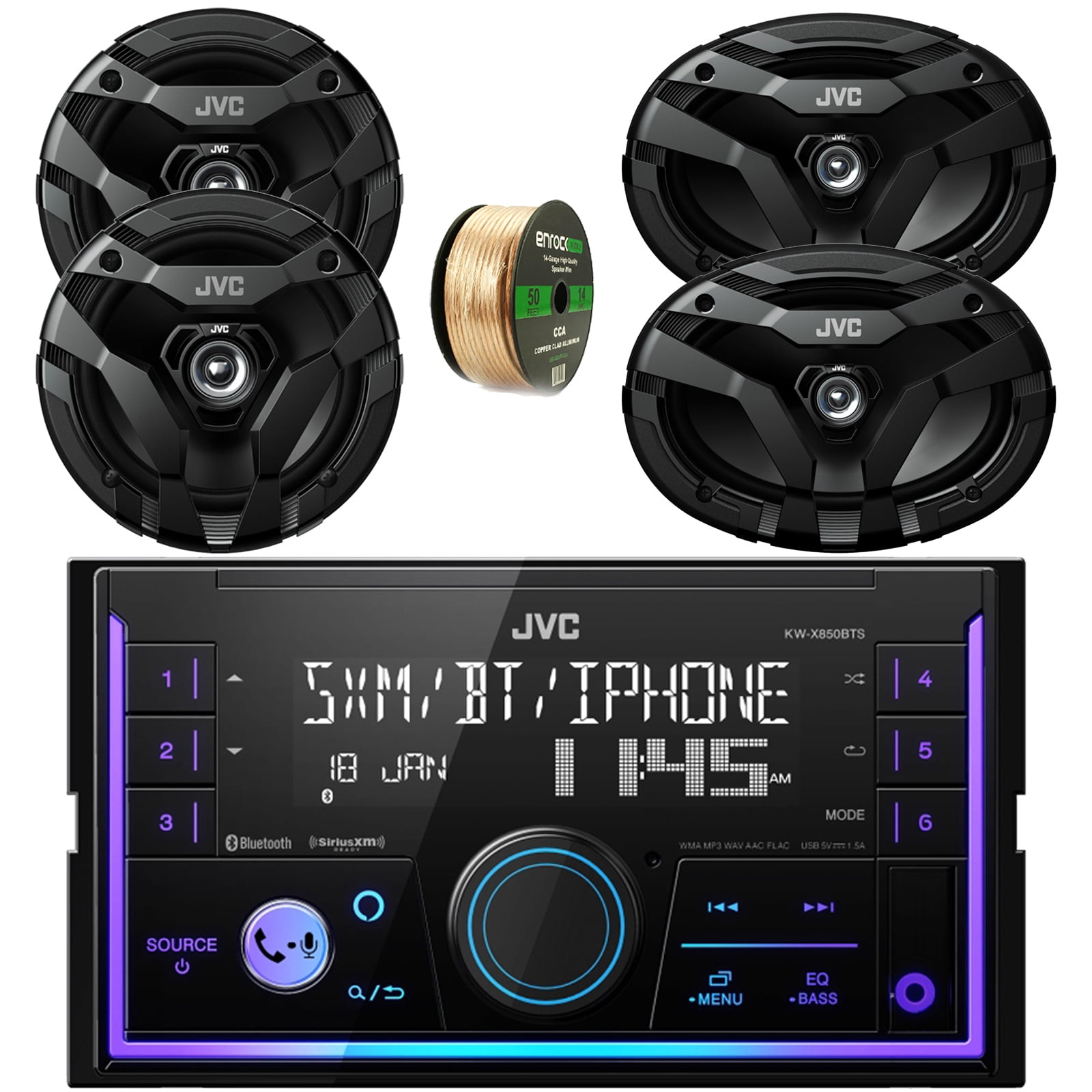 In-Dash Double DIN USB/AUX Bluetooth AM/FM Stereo Digital Media Car ...