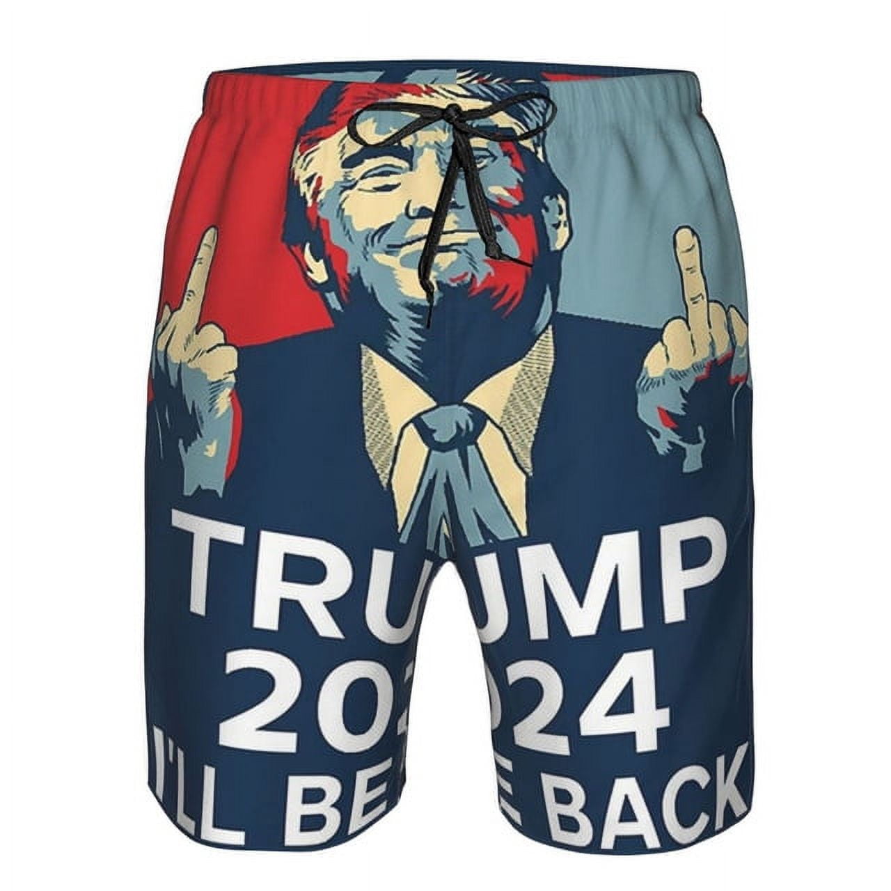 In Donald Trump Beach Shorts Men American President Trump 2024 Swimming ...