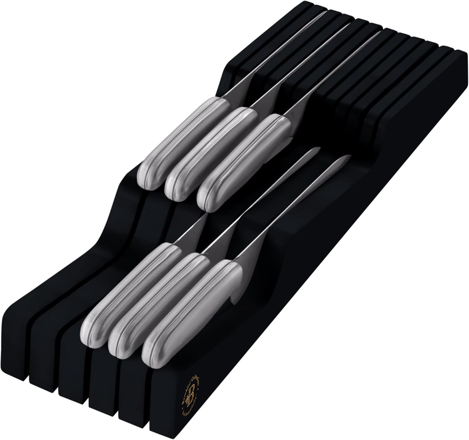 In-Drawer Knife Block - Bamboo Knife Drawer Organizer for Kitchen ...