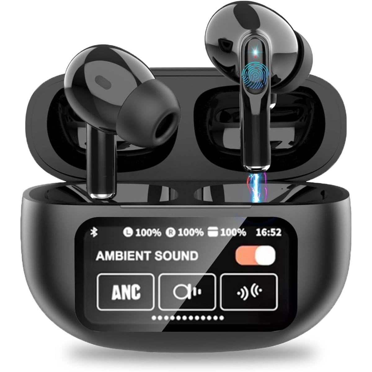 In-Ear Buds Wireless Earbuds Bluetooth 5.4 Headphones Touch Screen ...