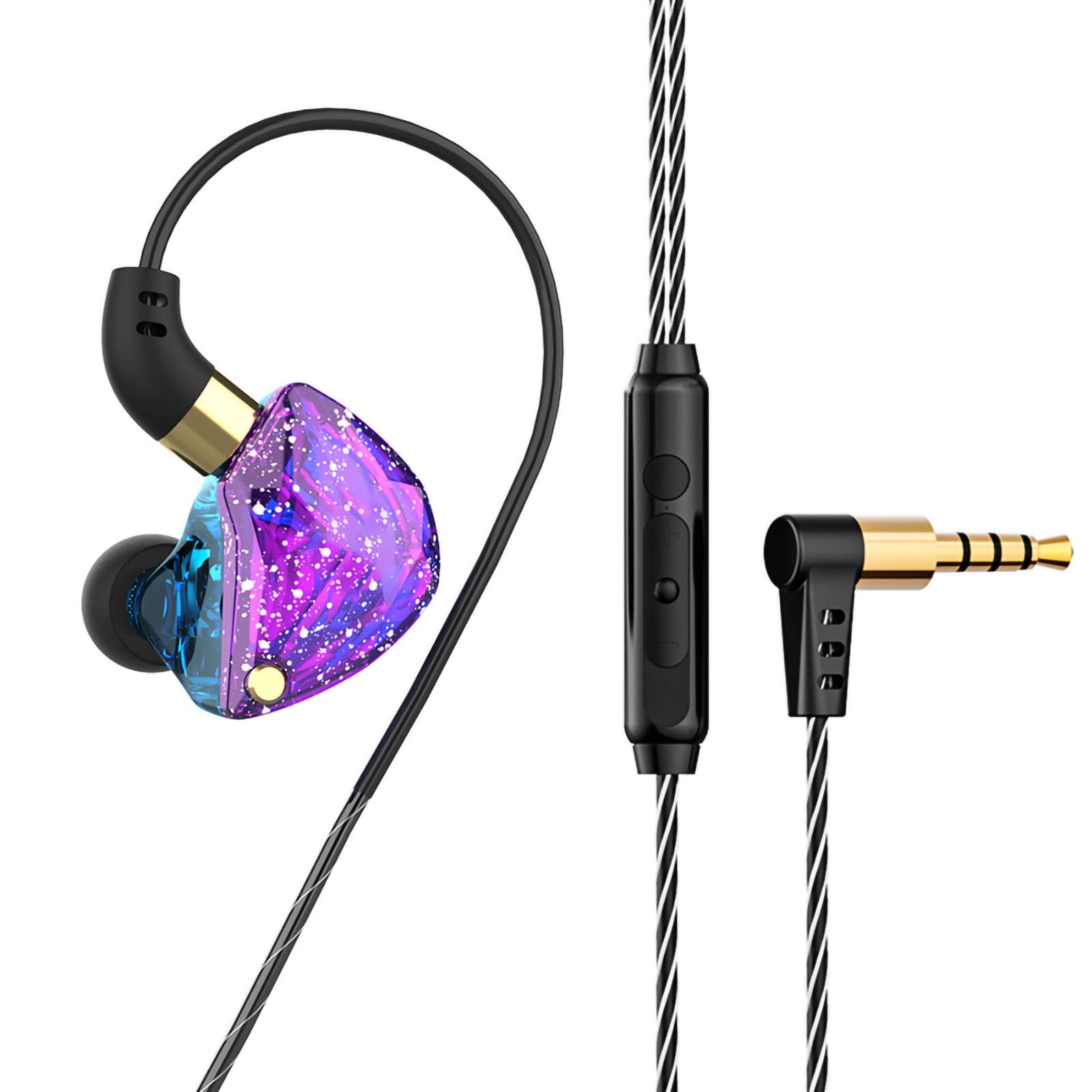 In Ear Earphone 3.5mm Socket Mega Bass in Ear Type Control By Wire In ...