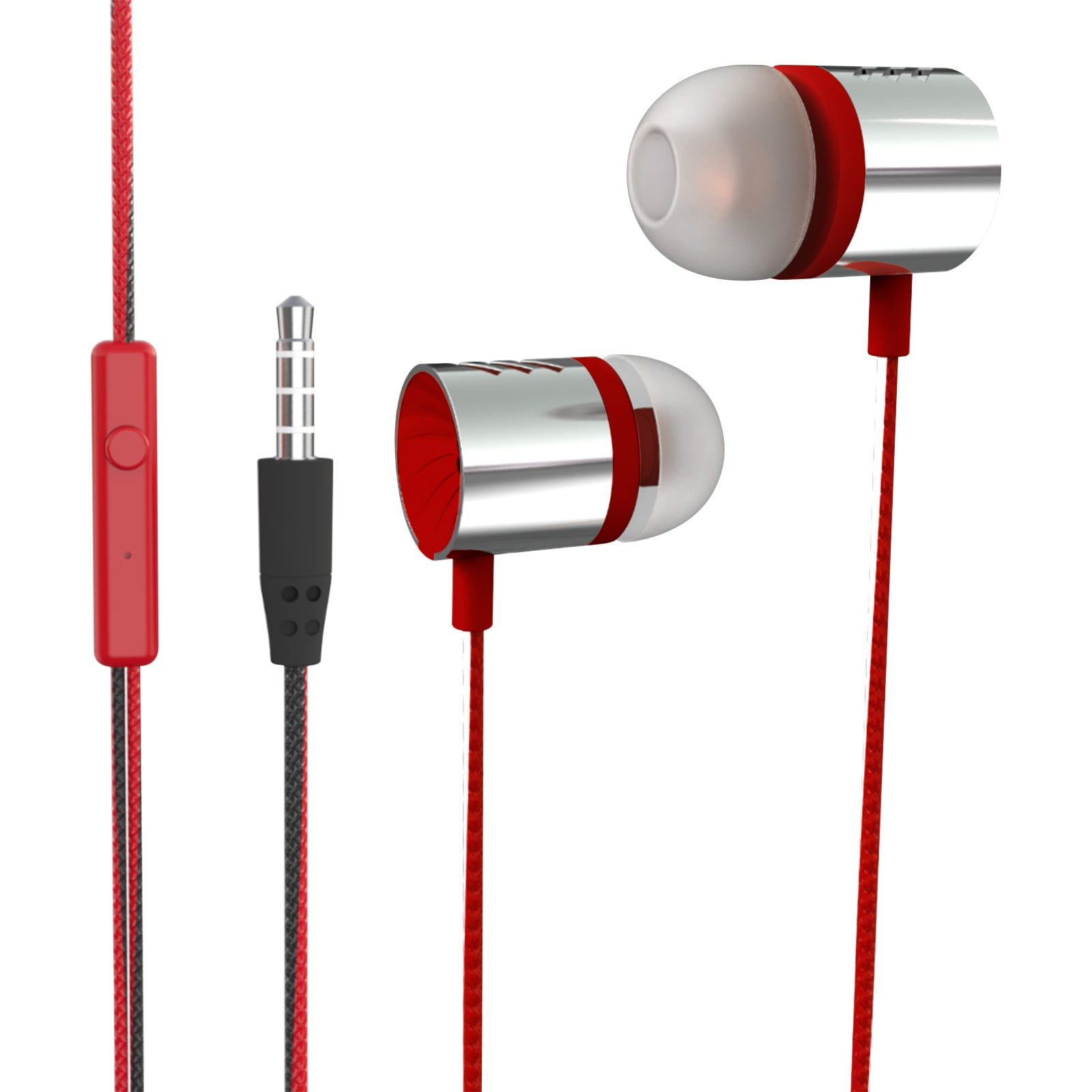 In Ear Headphones With Mic 3.5mm Wired Headphones For IOS And Android ...
