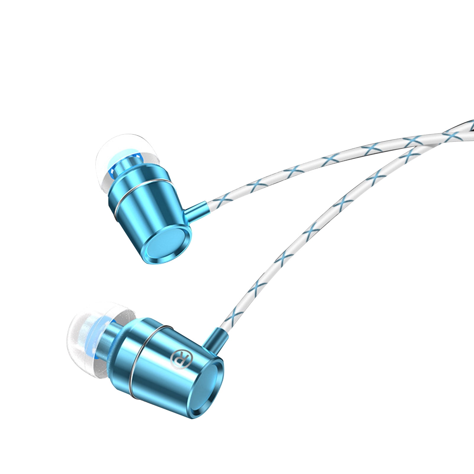 In-Ear Wired Earphone Dual Dynamic Coil with Microphone Wire-Control ...