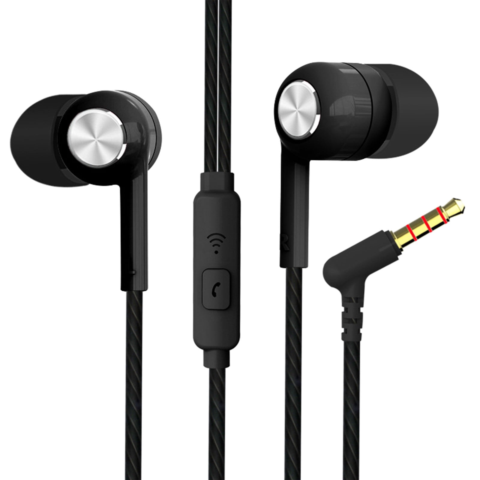 In-Ear Wired Headphones - 3.5mm, Ergonomic & Stereo Bass - for iOS ...