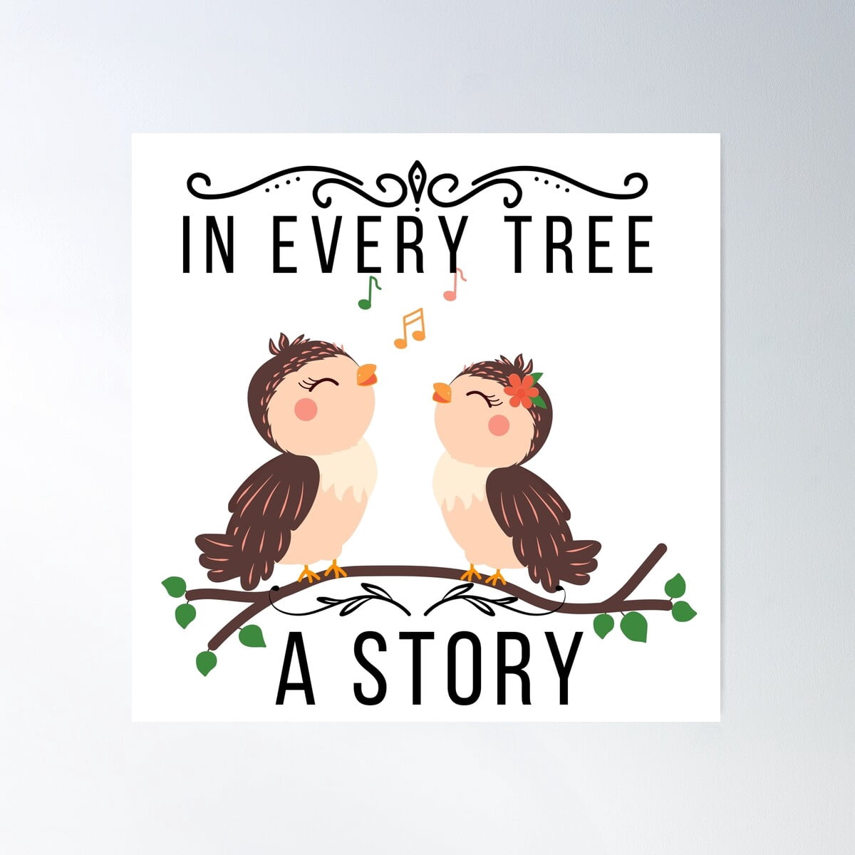 In Every Tree A Story Poster Wall Art, Modern Wall Decor For Living ...