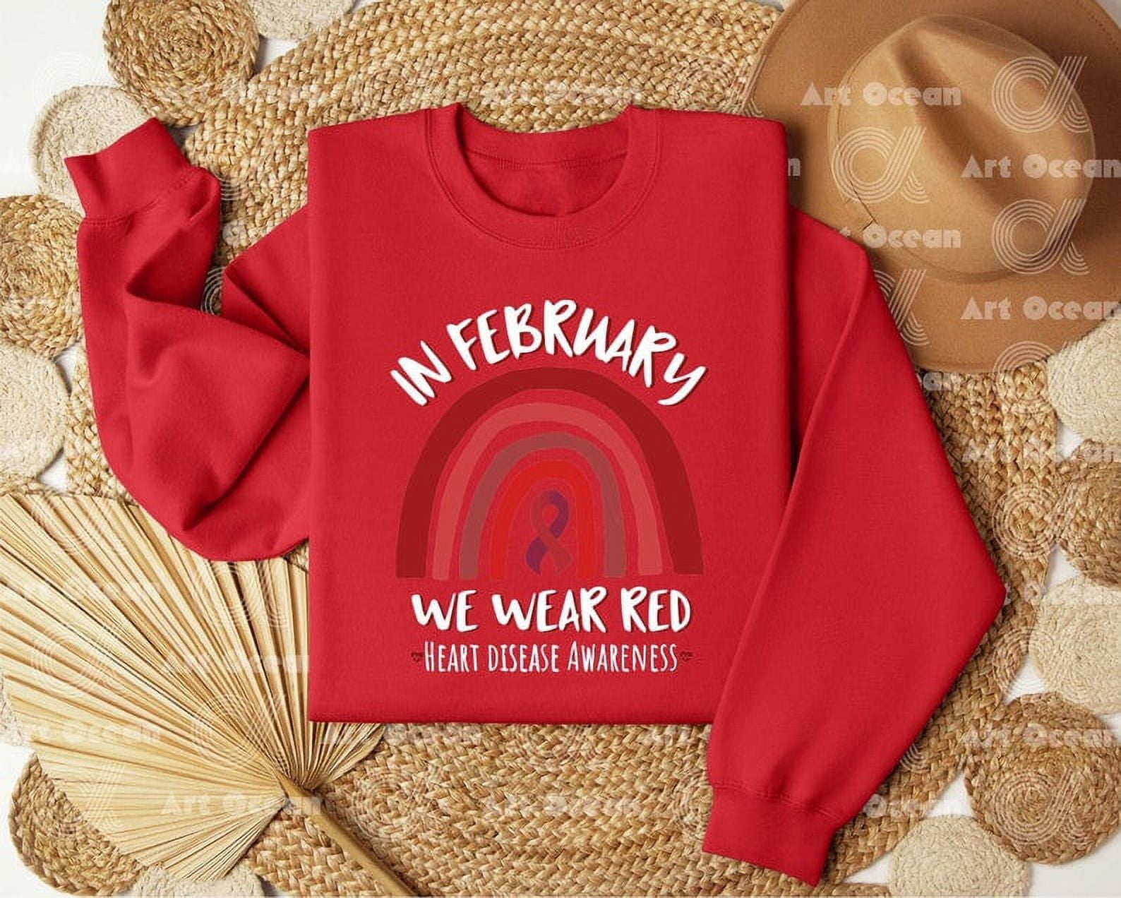 In February We Wear Red Rainbow Family Support Heart Disease Awareness ...