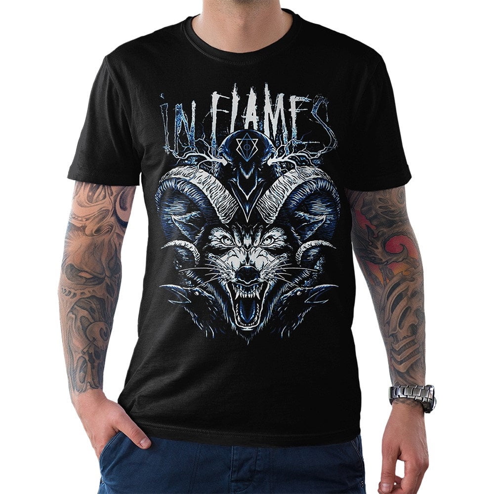 In Flames Art T-Shirt, (MSC-42211) - Walmart.com