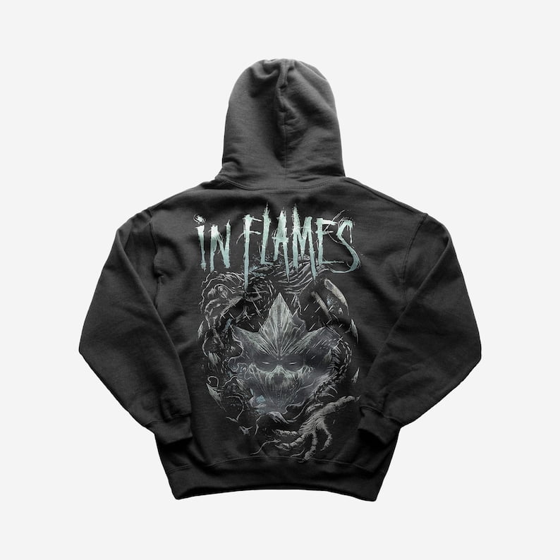 In Flames Hoodie - Metal Music - In Flames Merch - Unisex Pullover ...