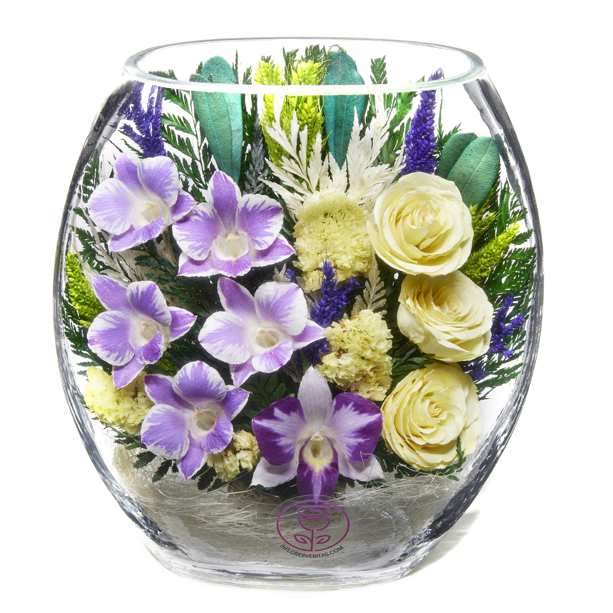 In Flores Veritas: Orchid Rose Symphony Rugby Vase - Lasts up to 5 ...