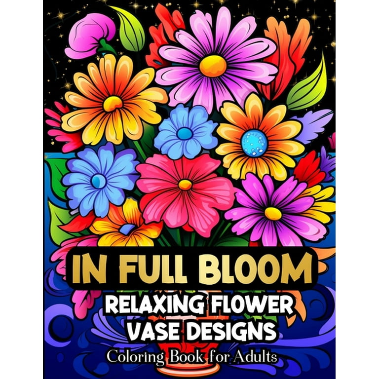 flower vase coloring book