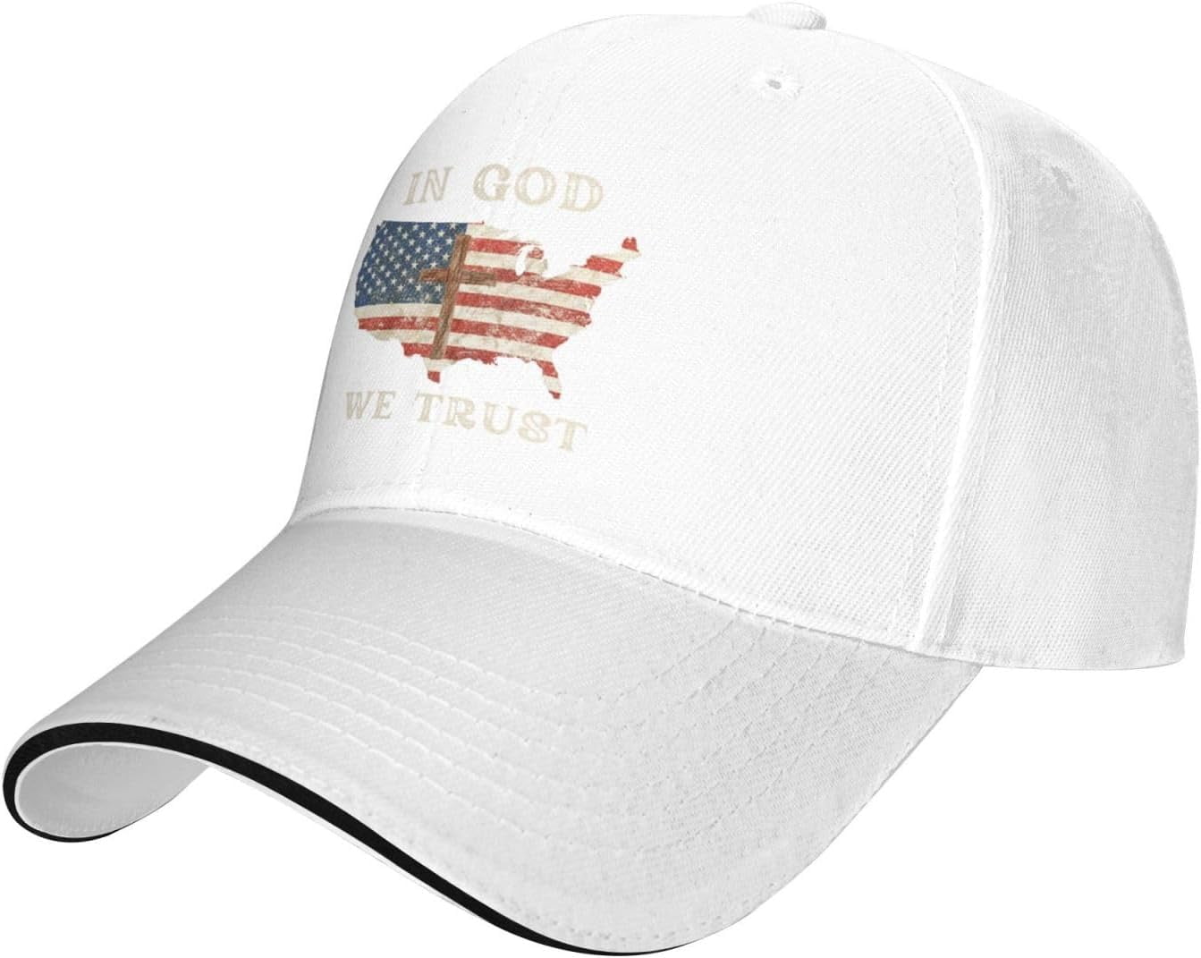 In God We Trust Flag Hat Jesus Christian Hat American God Jesus Hats ...