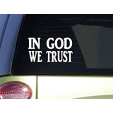 In God We Trust *J298* 8 inch Decal Vinyl STICKER christian - Walmart.com